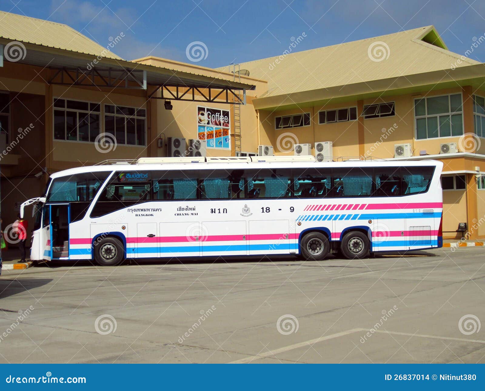 Sombattour. Super Longer Bus in Thailand Editorial Stock Image - Image ...