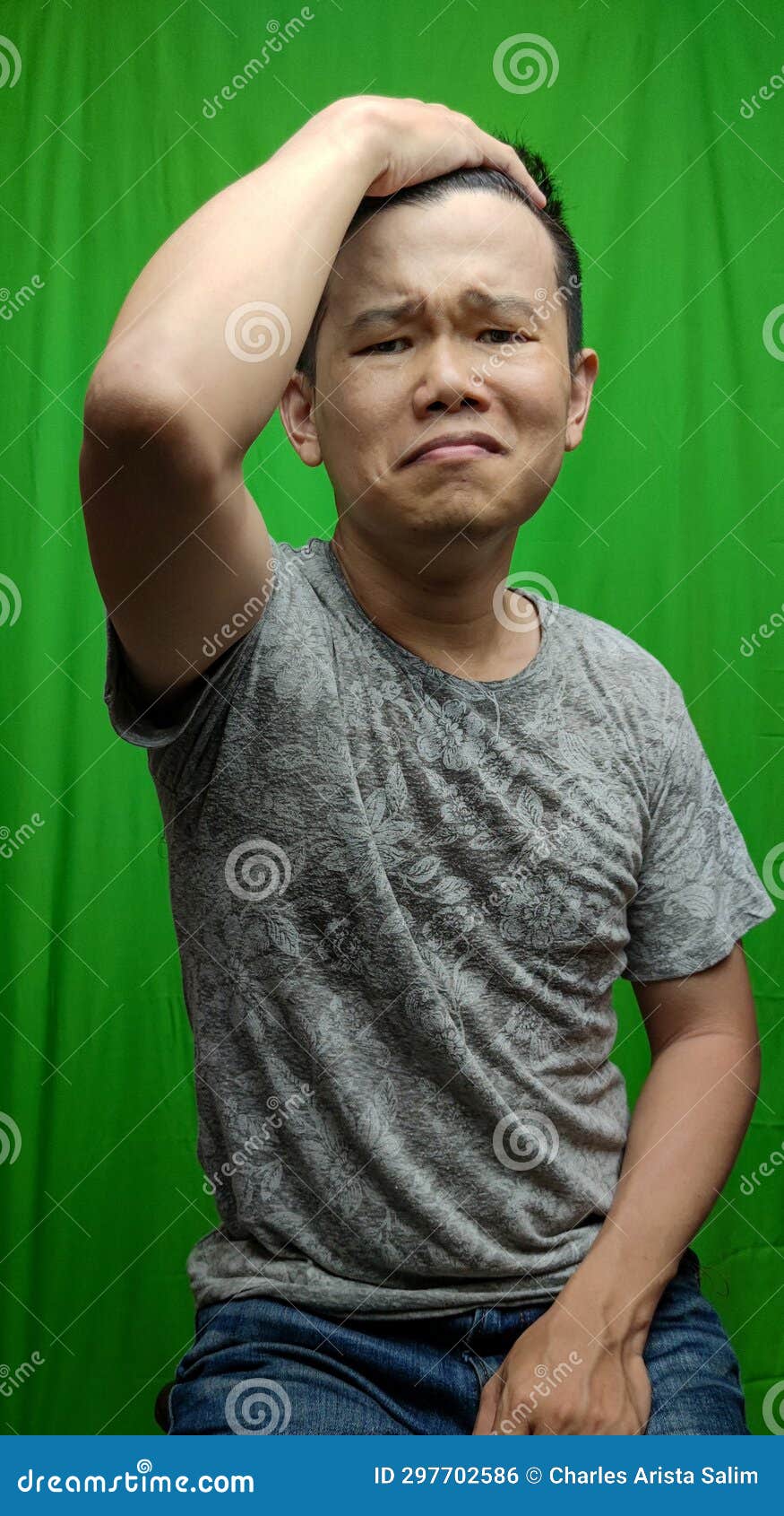 Somber Expression Portrait of Sadness Stock Photo - Image of ...