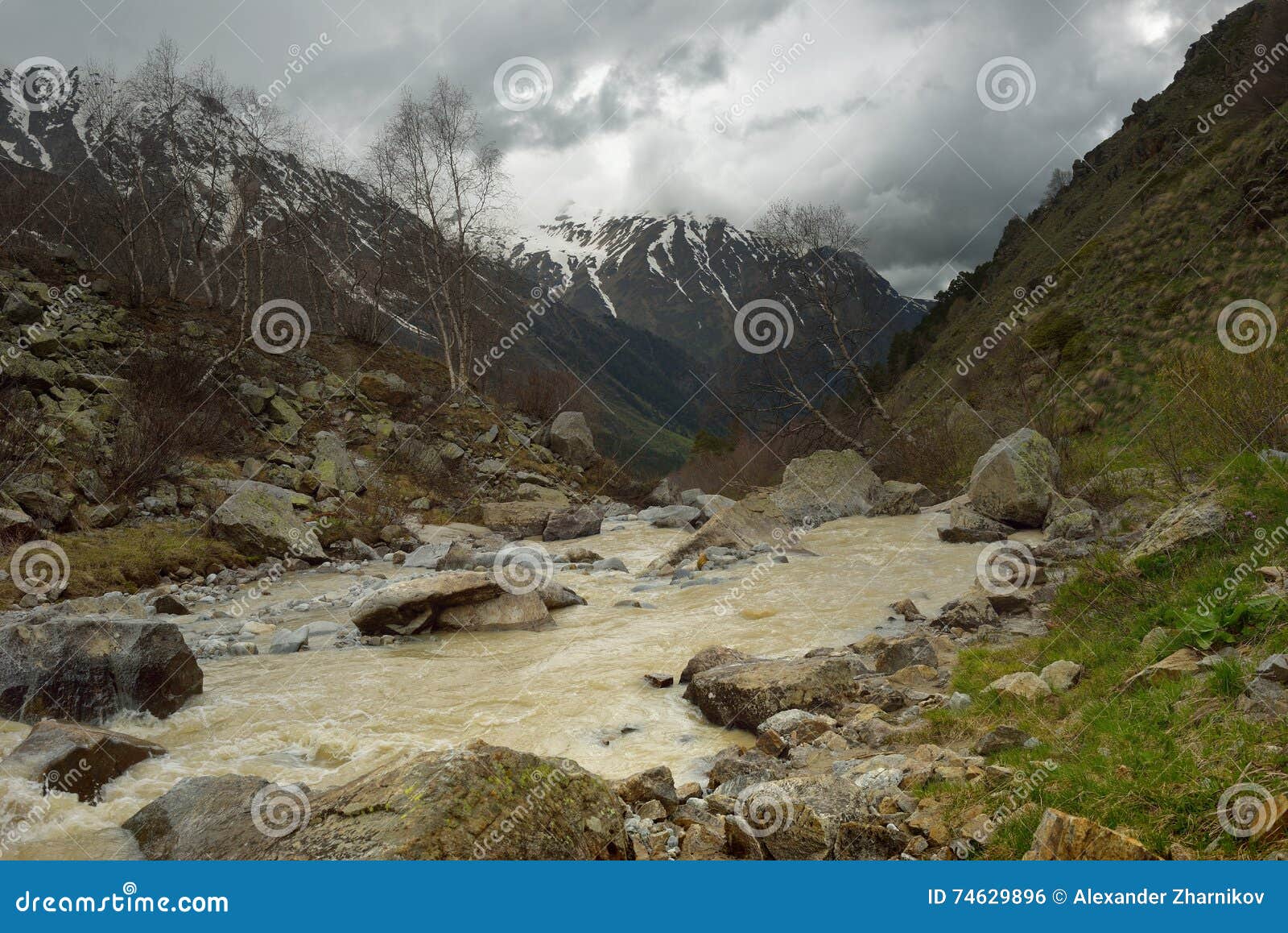 Somber valley stock photo. Image of life, bank, fell - 74629896
