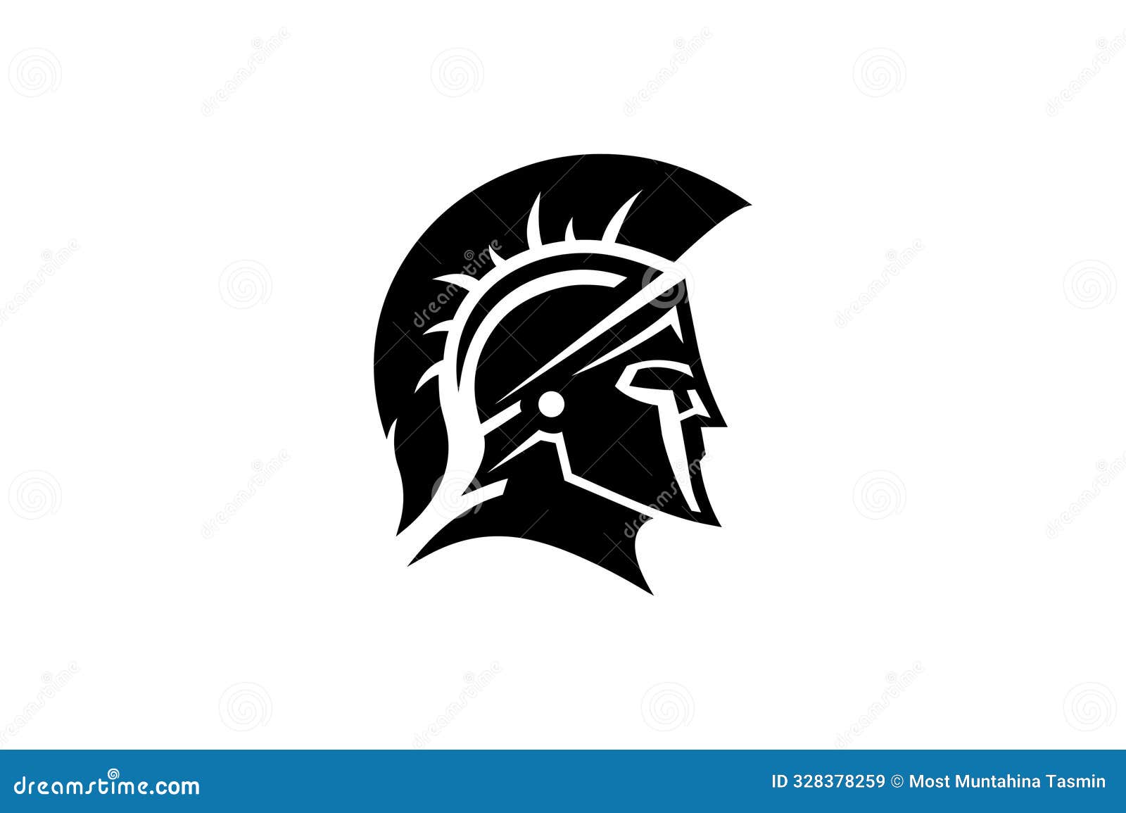 Sombras De La Silueta Espartana Vector Ilustración del Vector ...