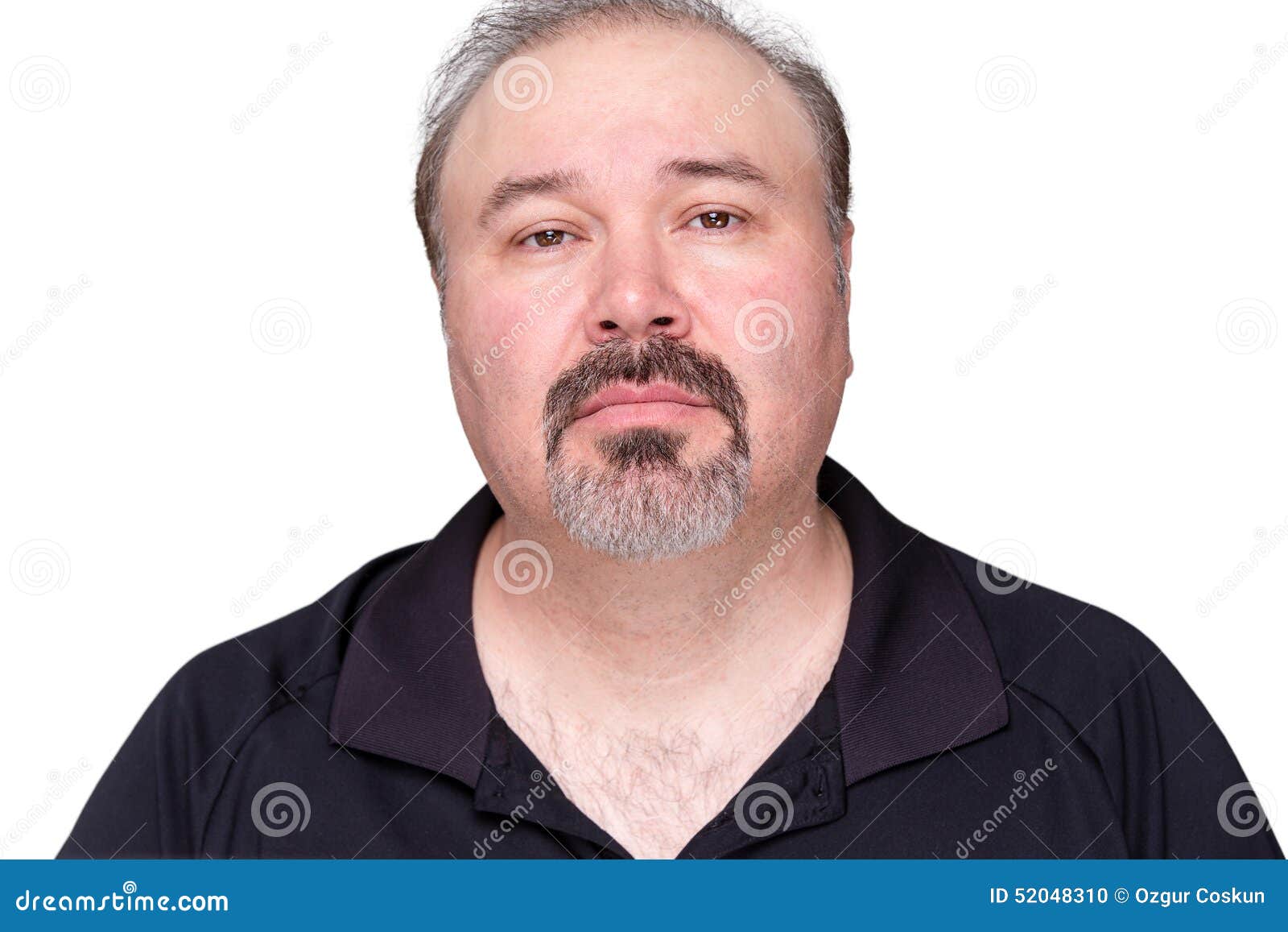 Sombre Looking Middle-aged Man Stock Photo - Image of expectant ...