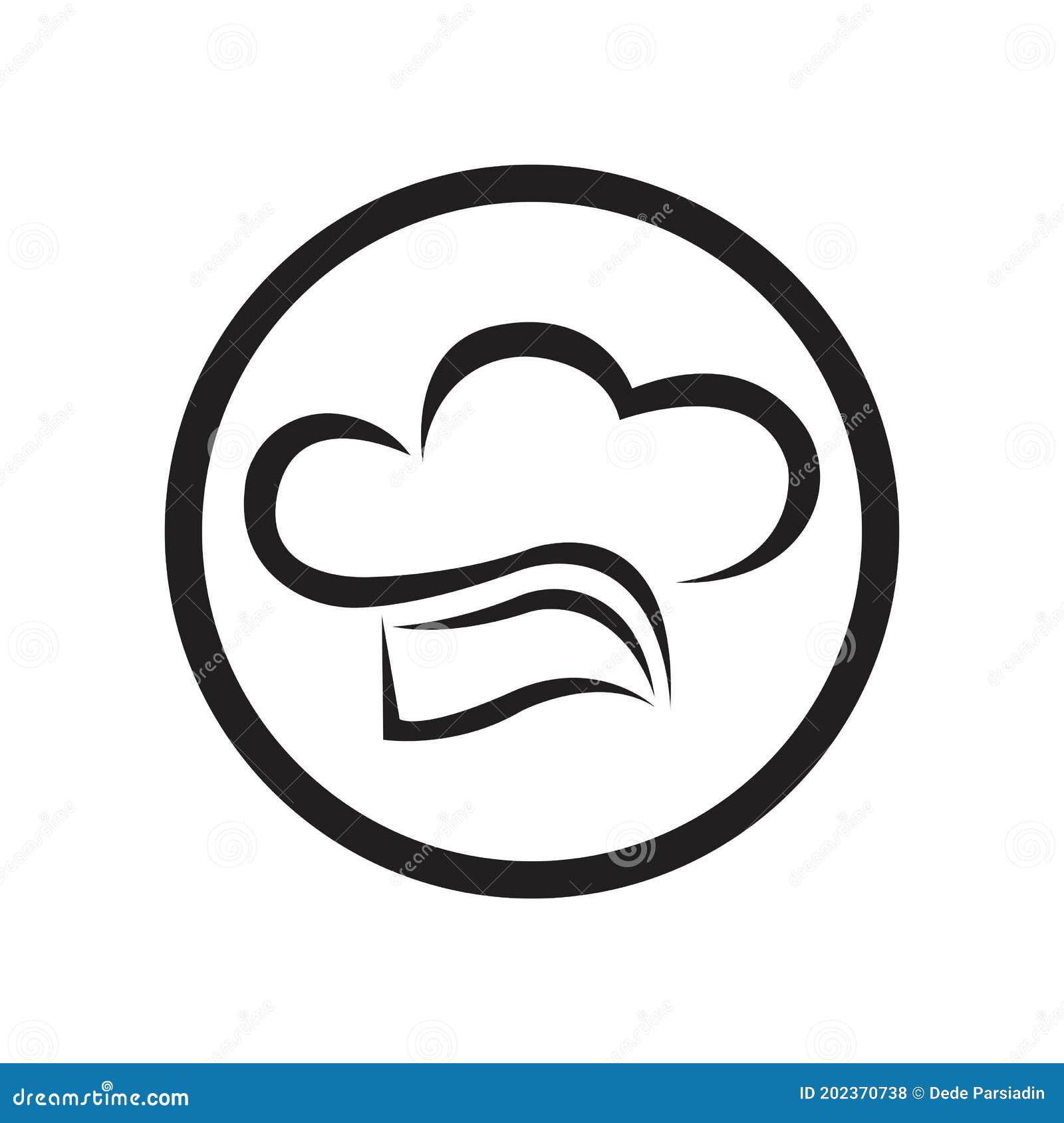 Sombrero de chef stock de ilustración. Ilustración de sonriente - 202370738