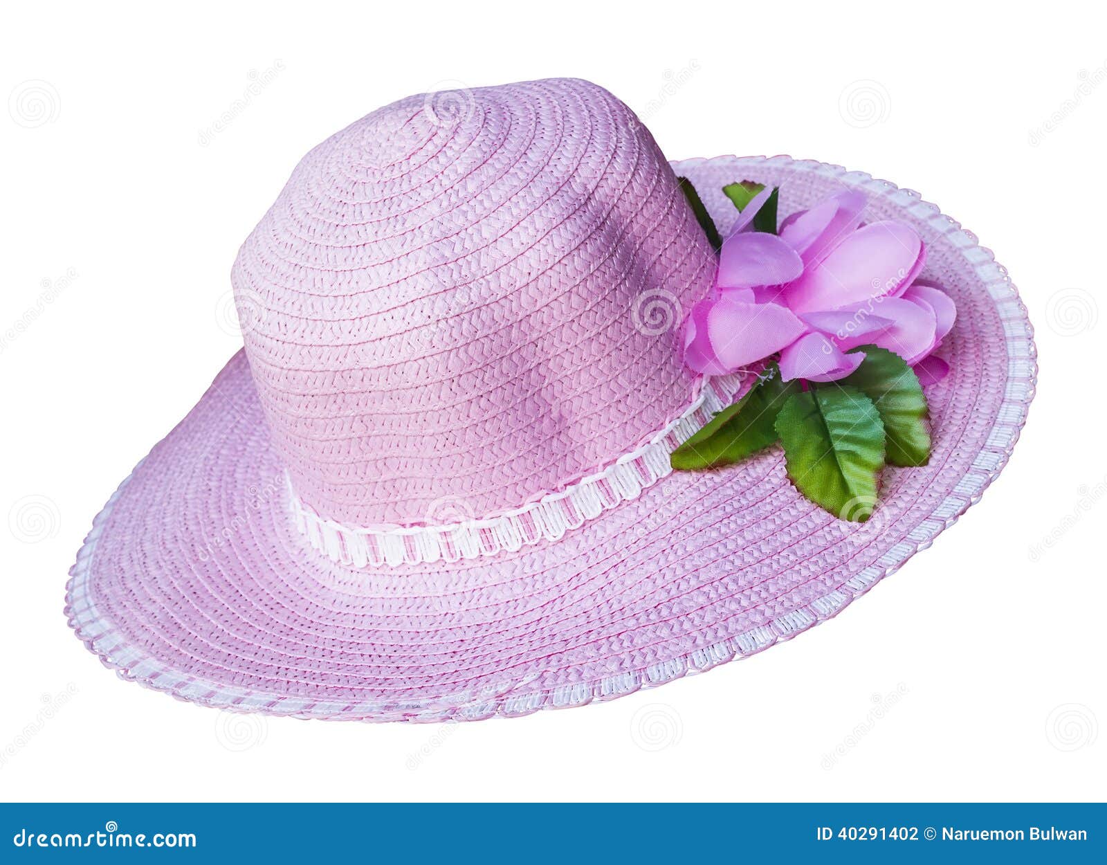 Sombrero Rosa Claro De La Moda Aislado Foto de archivo - Imagen de ...