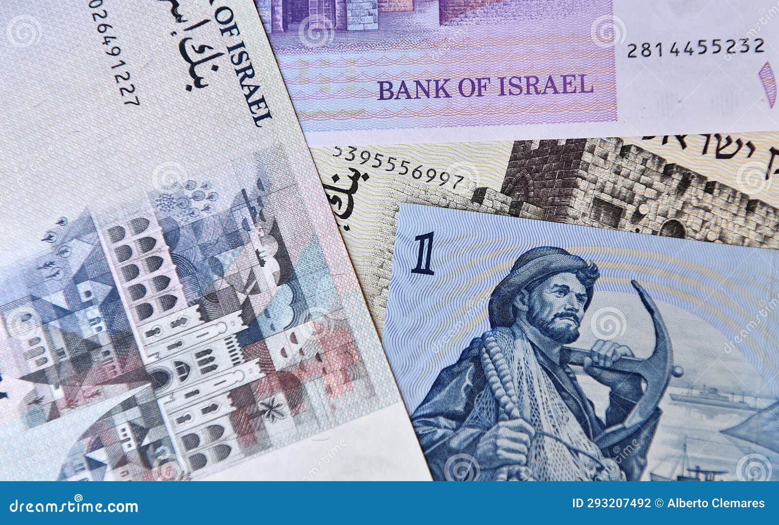 Some banknotes from Israel stock photo. Image of financial - 293207492