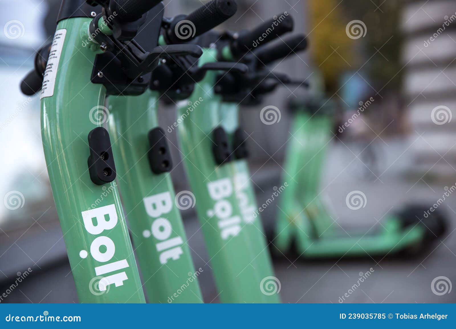 Some Bolt E-scooter in Berlin City Editorial Image - Image of ...