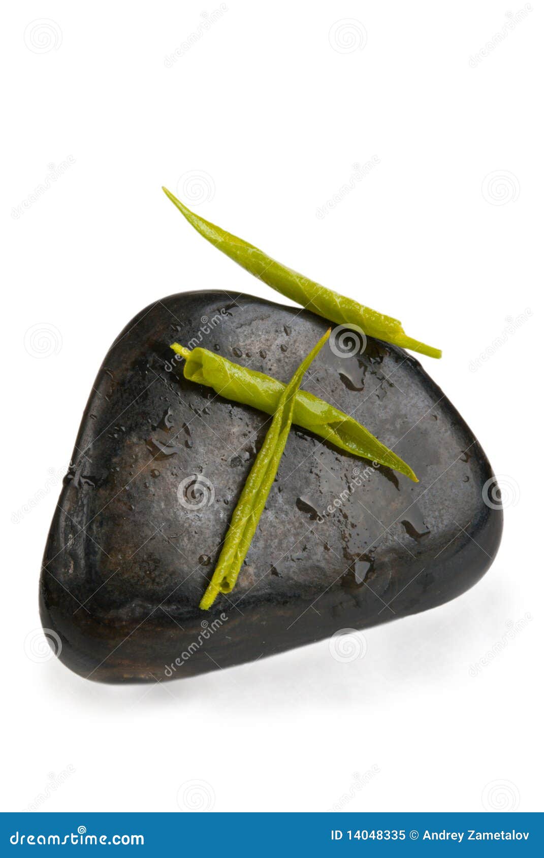 Some Braided Leaves of Tree on the Whole Stone Stock Image - Image of ...