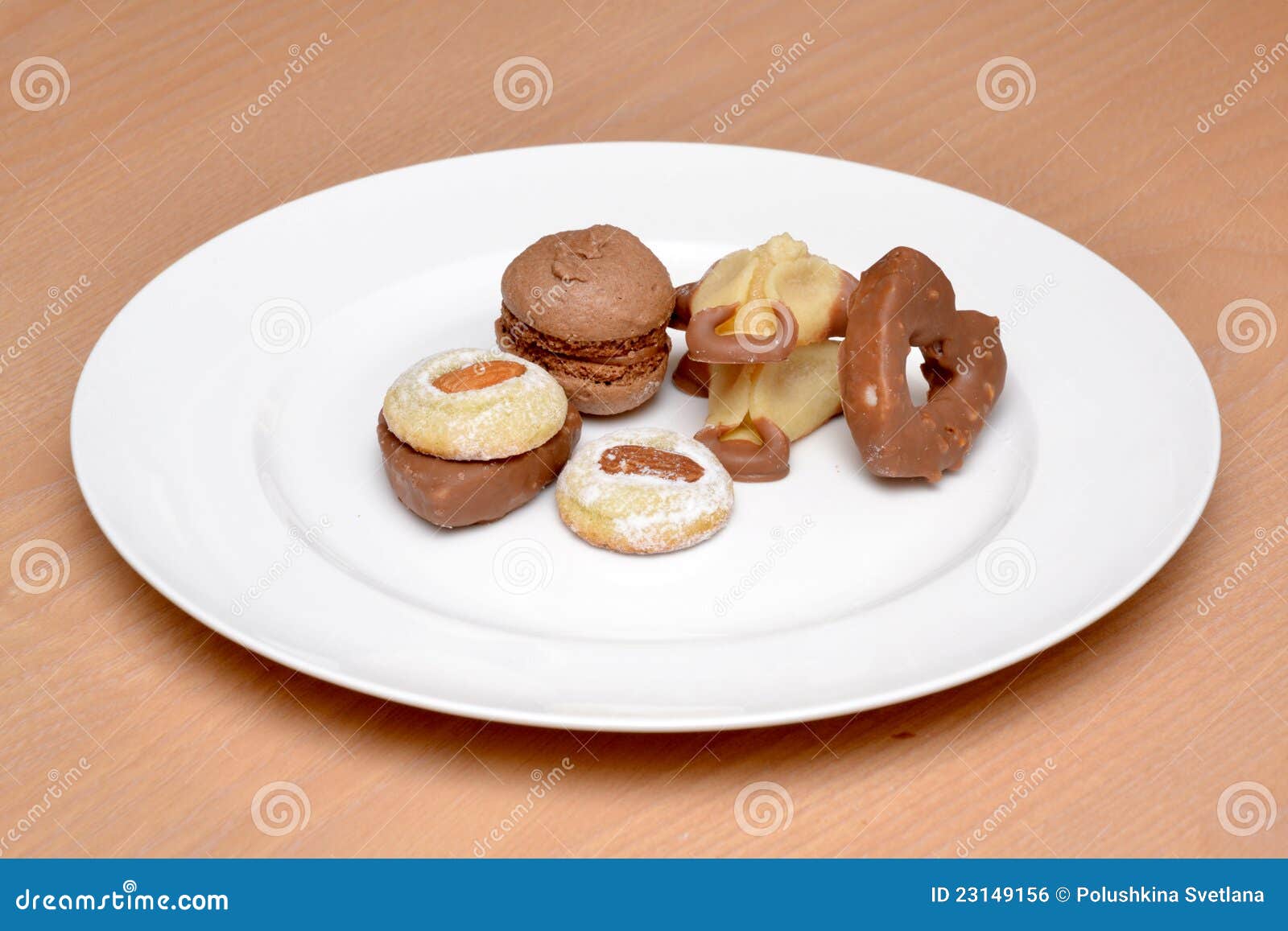 Some cakes on a plate stock photo. Image of ready, group - 23149156