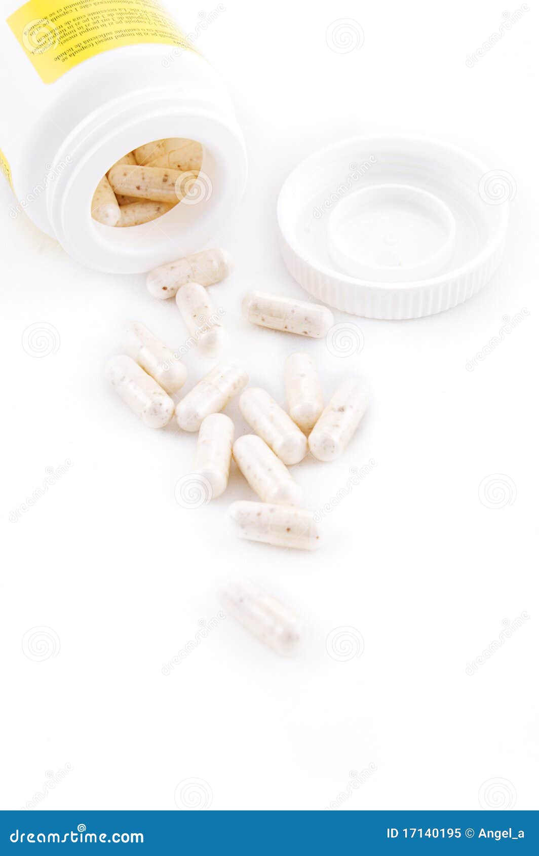 Some capsuls with bottle stock image. Image of medicine - 17140195