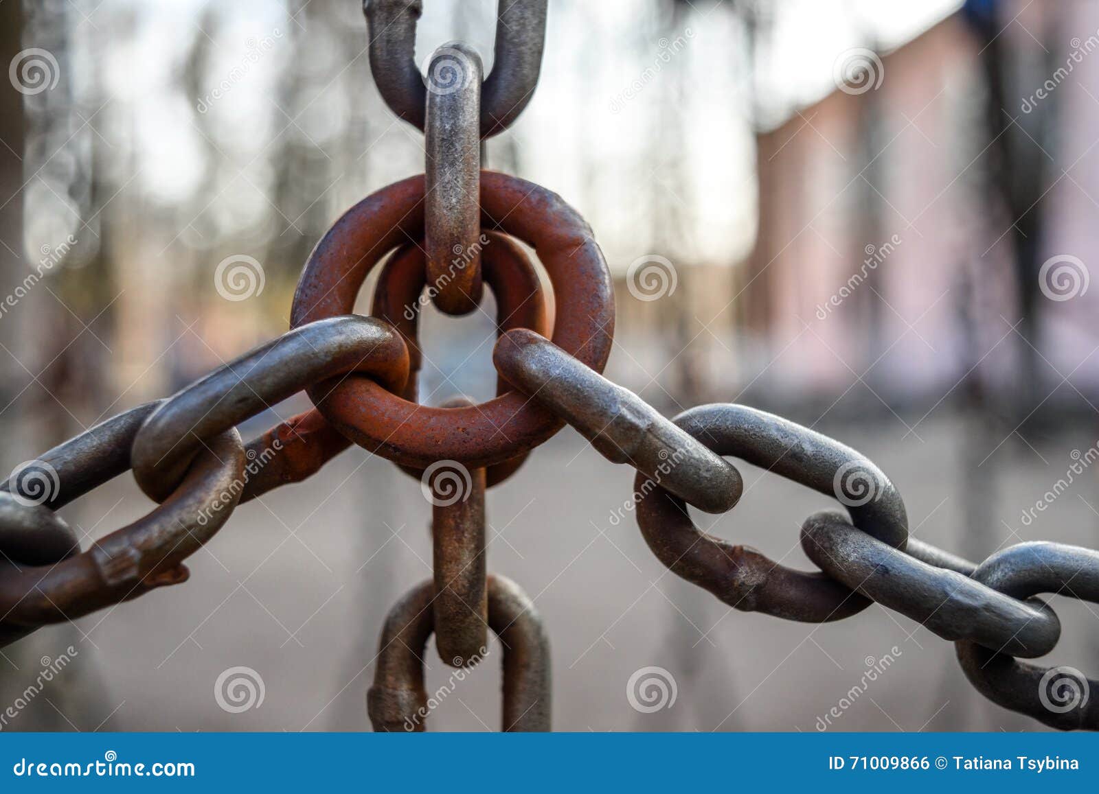 Some Chains Linked Together Stock Photo - Image of strength, metal ...