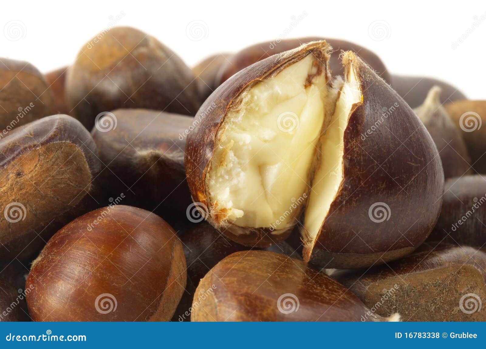 Some chestnuts stock photo. Image of cracked, crack, healthy - 16783338