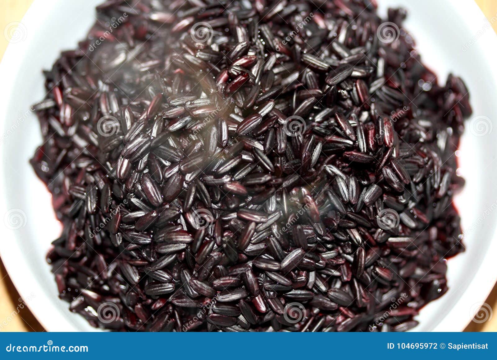 Cooked black rice stock photo. Image of chinese, cuisine - 104695972
