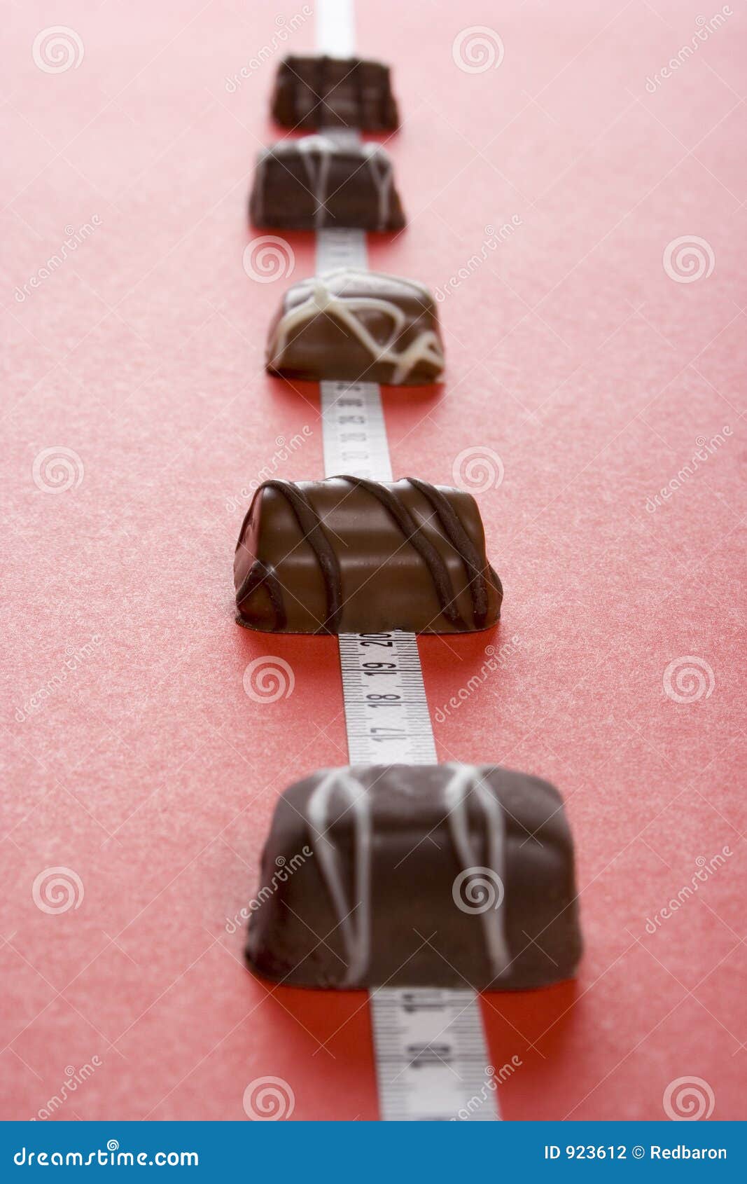 Some of Chocolates and the Measure Stock Photo - Image of cocoa, hungry ...