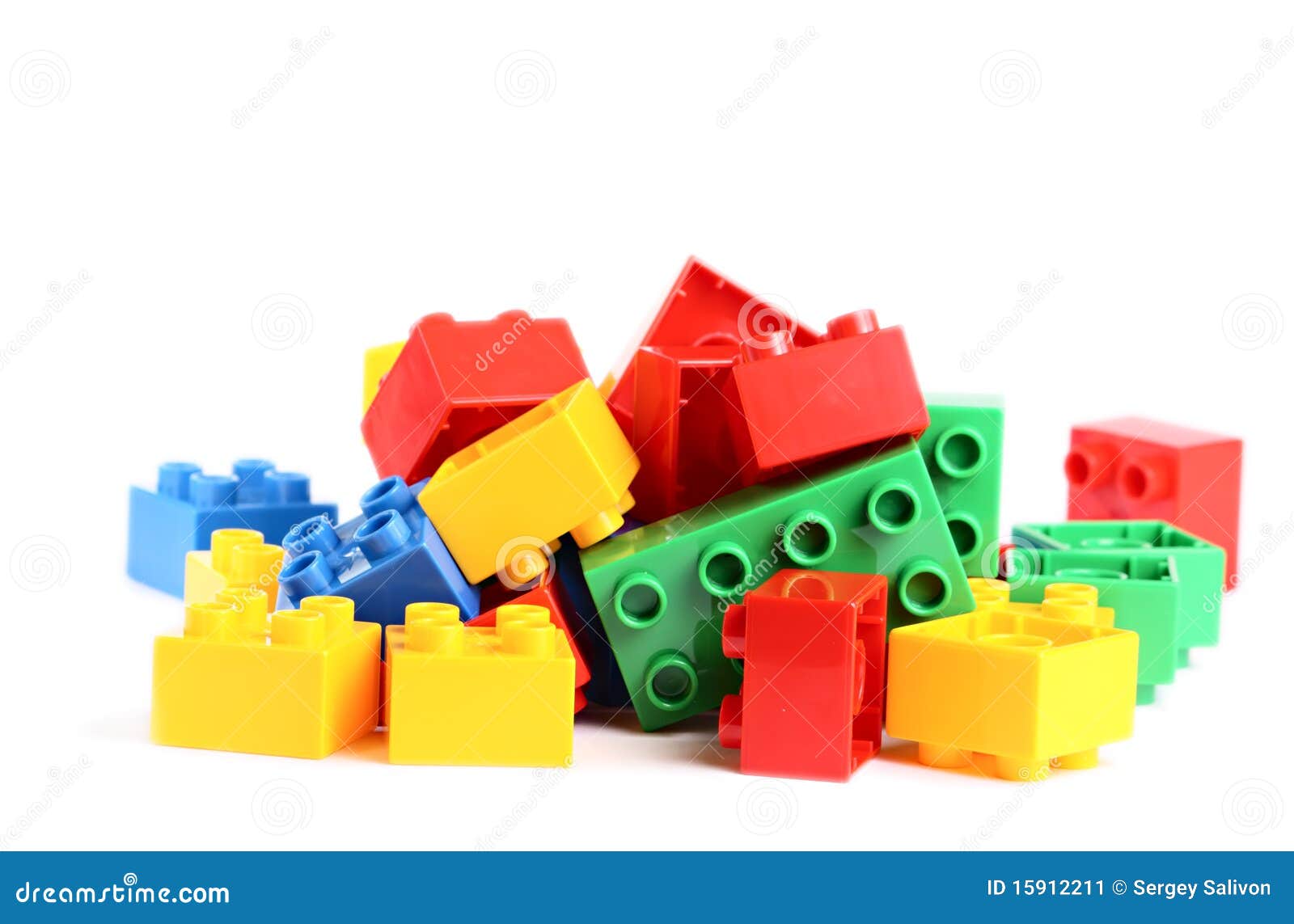 Some Colored Bricks from Game Stock Image - Image of isolated ...