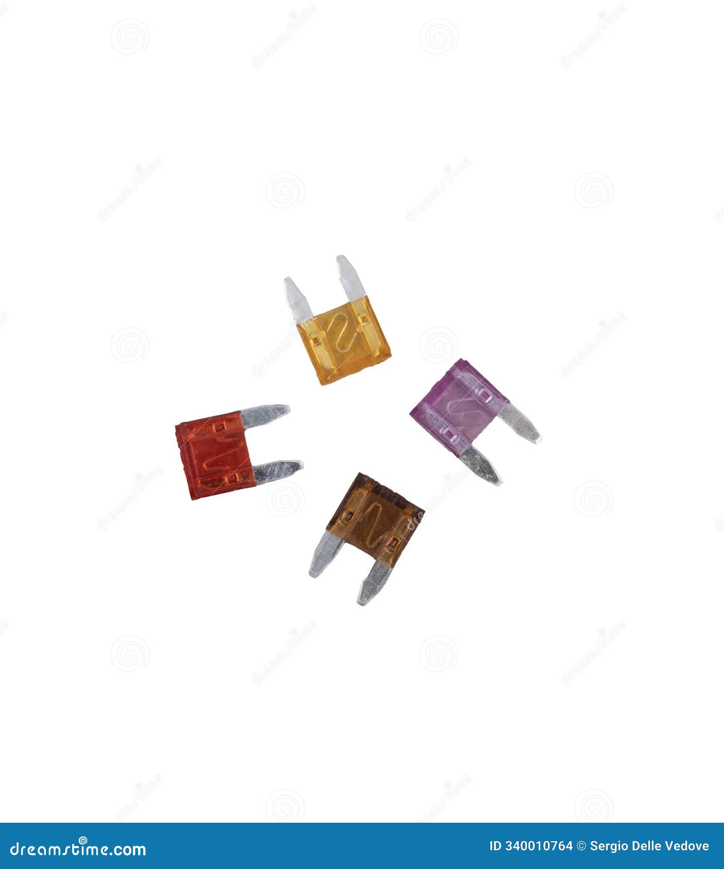 Some colored car fuses stock illustration. Illustration of cutout ...