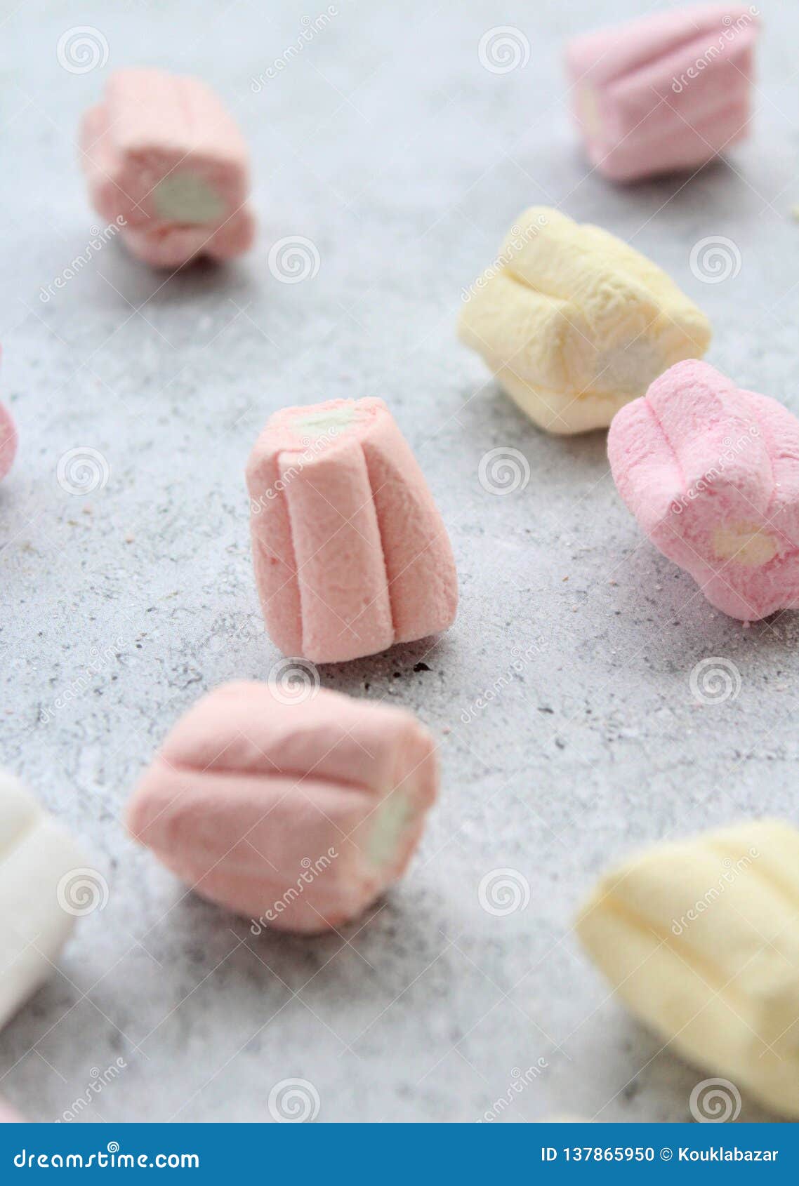 Some colorful marshmallows stock photo. Image of candies - 137865950