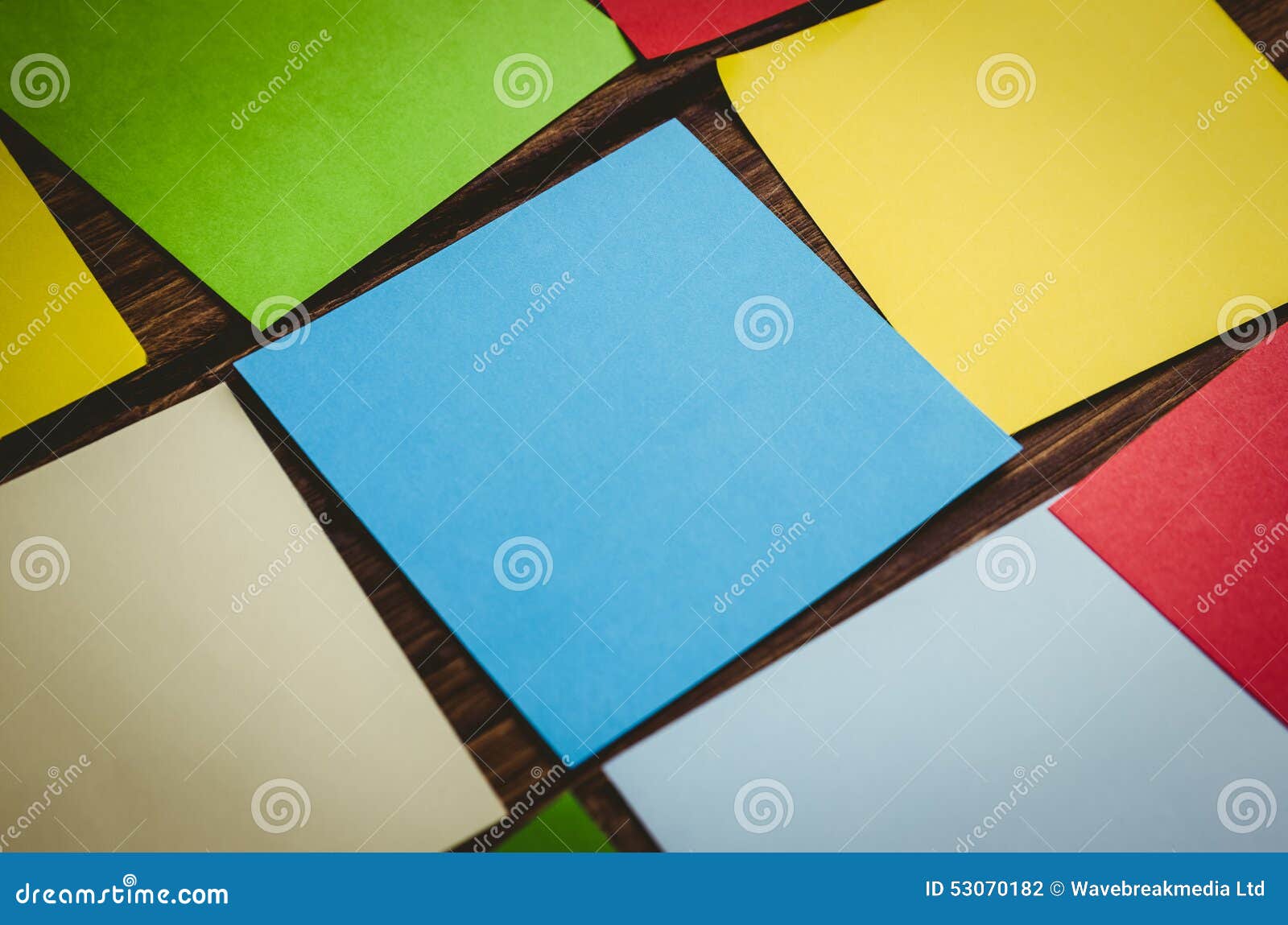 Some Colorful Sticky Post Its Stock Photo - Image of blue, color: 53070182