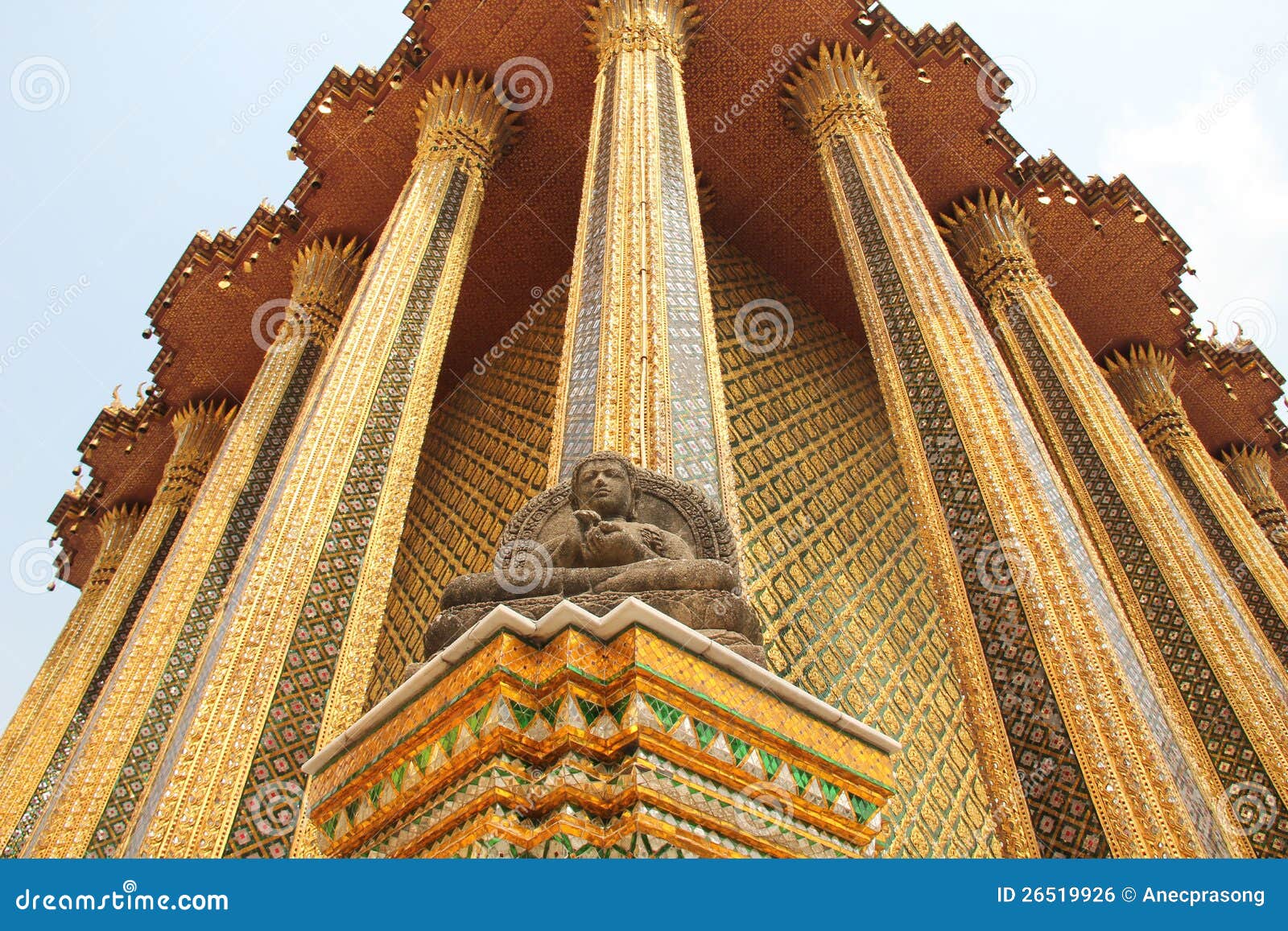 Some corner in temple stock photo. Image of buddha, engraving - 26519926