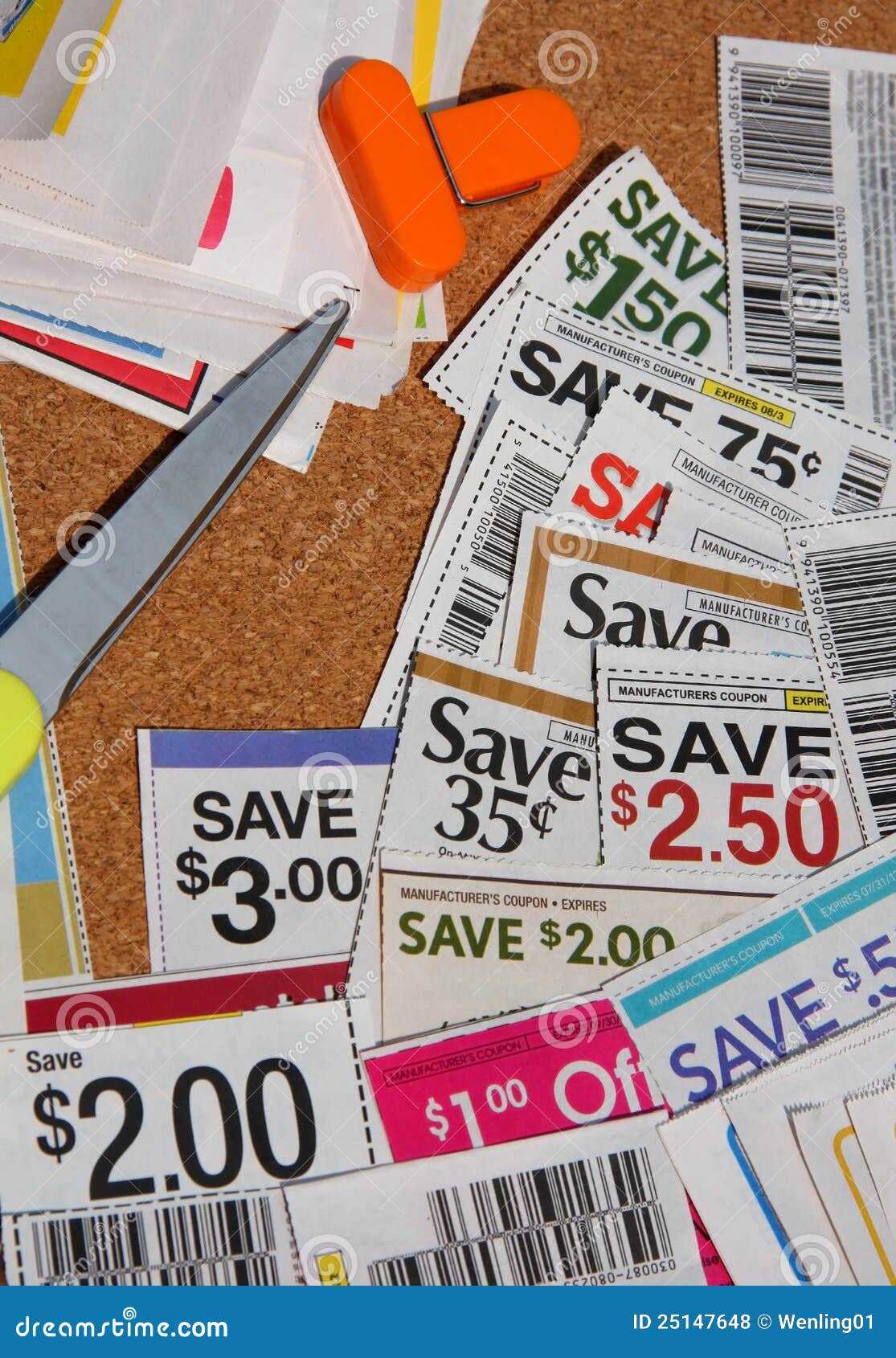 Some coupon saving stock photo. Image of shopping, save - 25147648