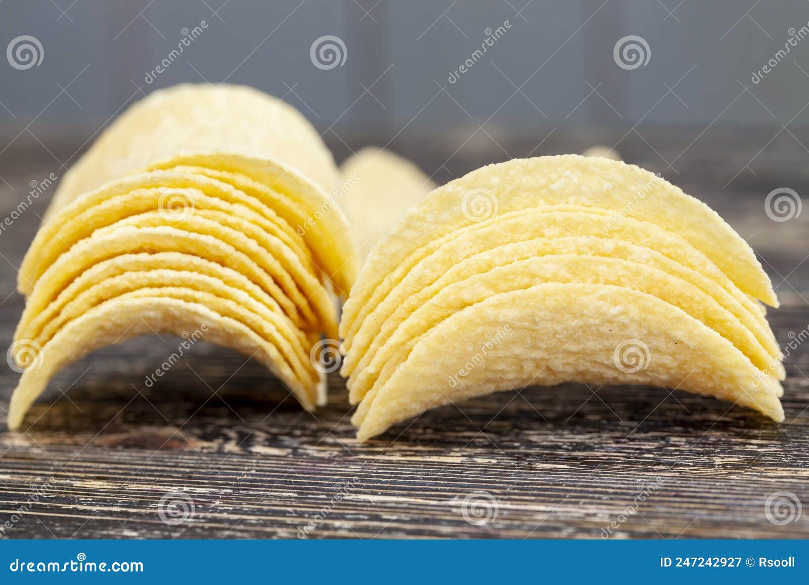 Some Crispy Natural Potato Chips without Packaging Stock Image - Image ...