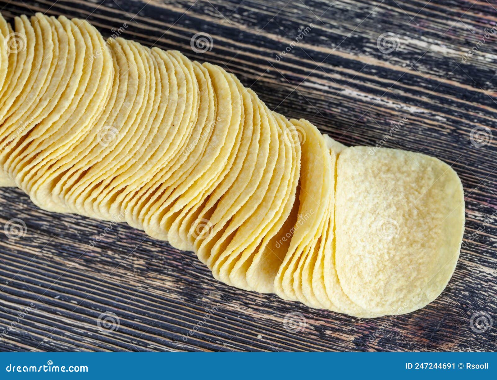 Some Crispy Natural Potato Chips without Packaging Stock Image - Image ...