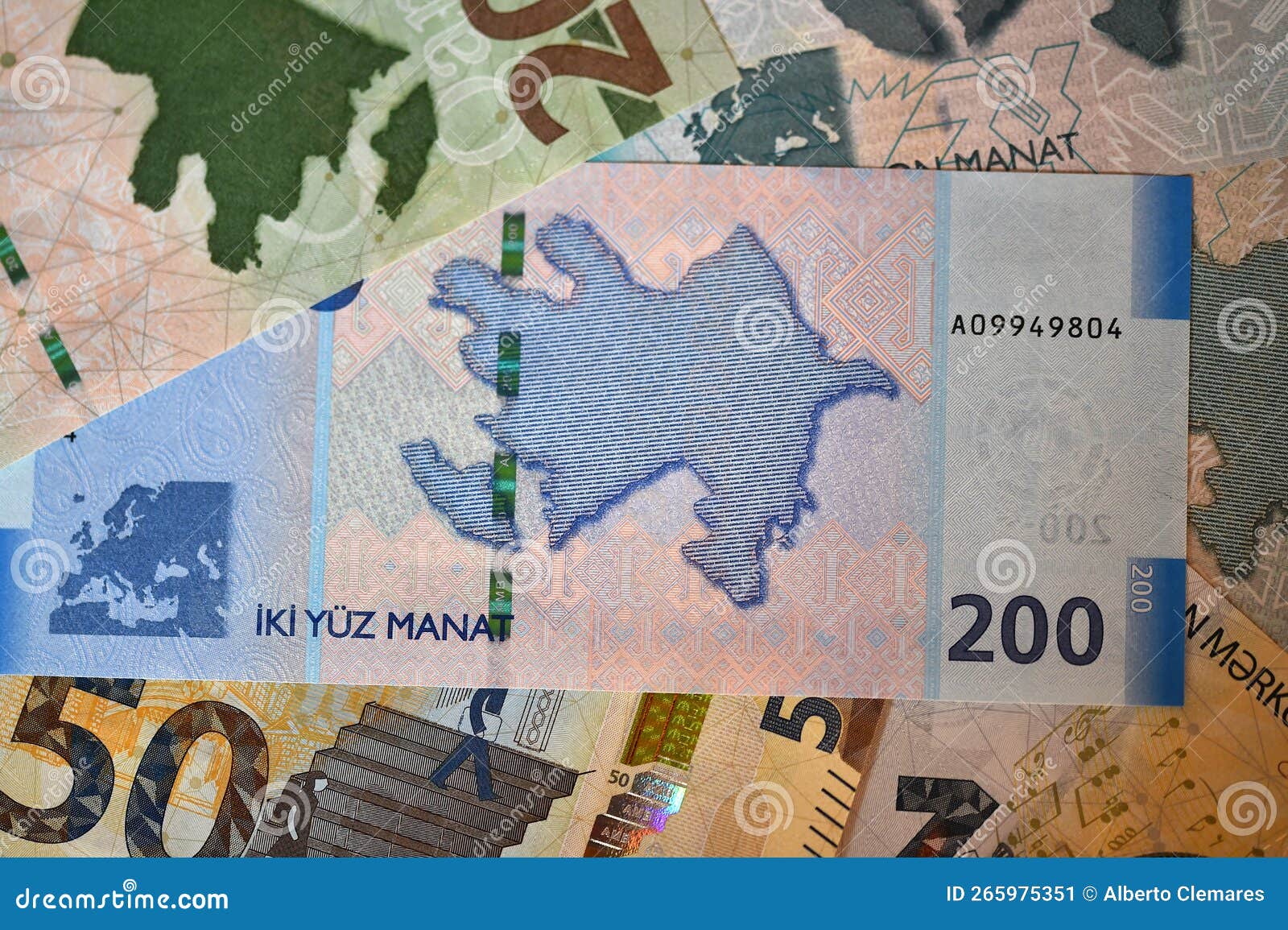 Some Current Banknotes of Azerbaijan Stock Image - Image of capitalism ...