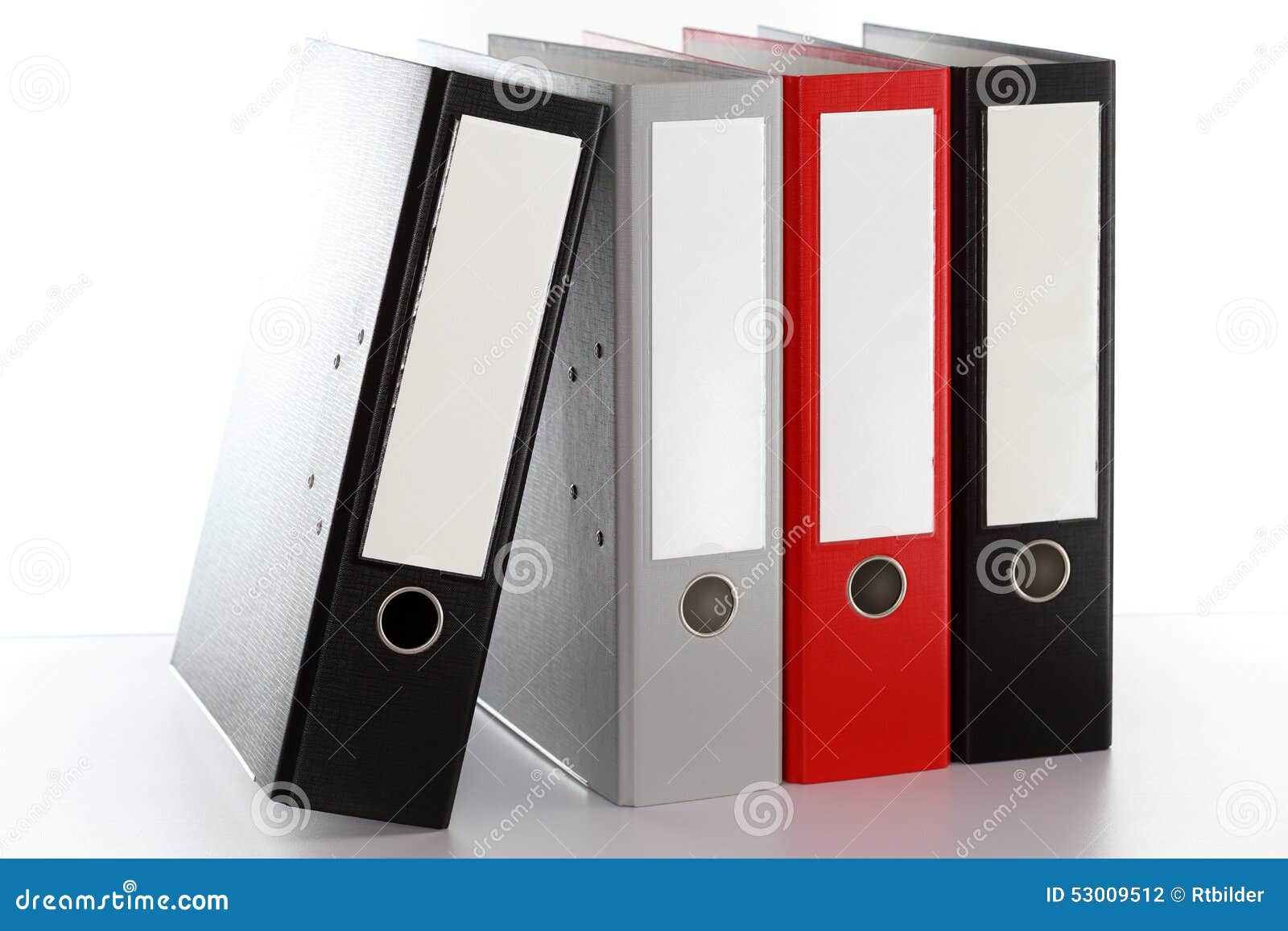 Some Different File Folders Stock Illustration - Illustration of paper ...