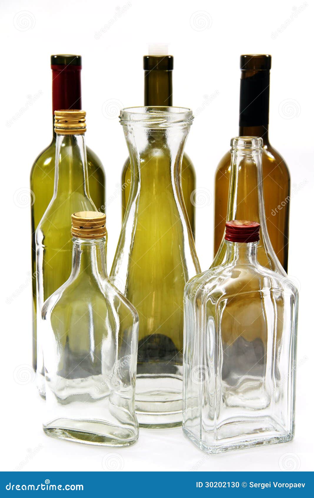Empty wine bottles. stock photo. Image of black, concepts - 30202130