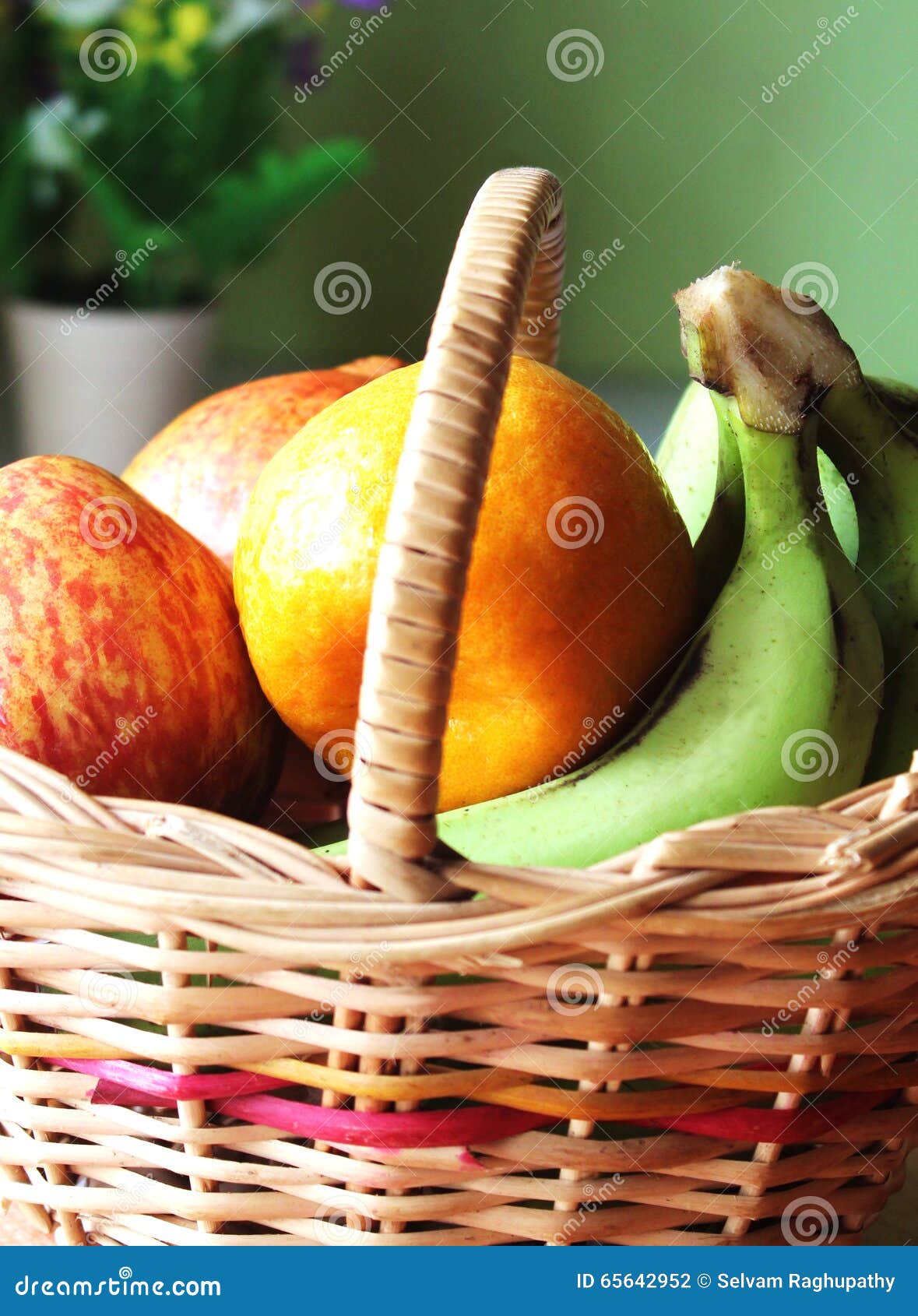 Some fruits in a basket stock photo. Image of eatable - 65642952
