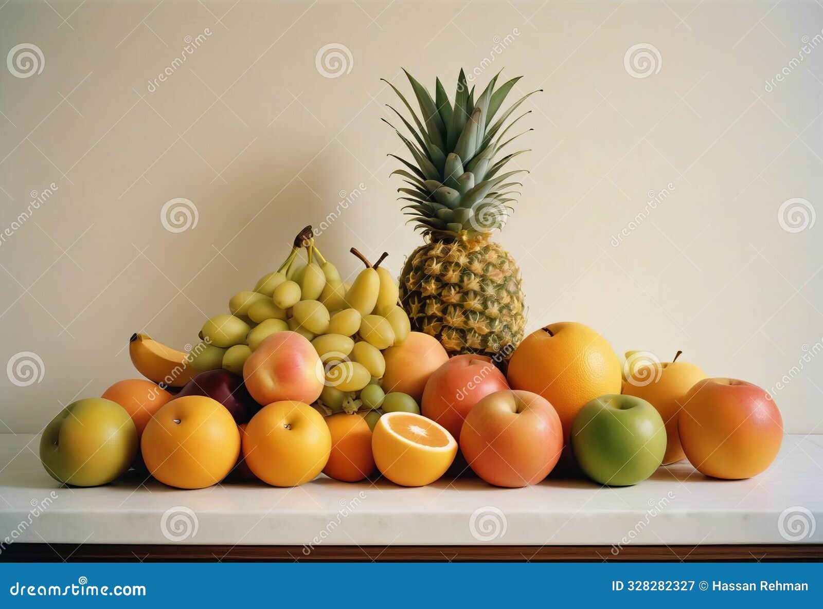 Some Fruits Floating with a Simple Composition and Minimal Aesthetic ...