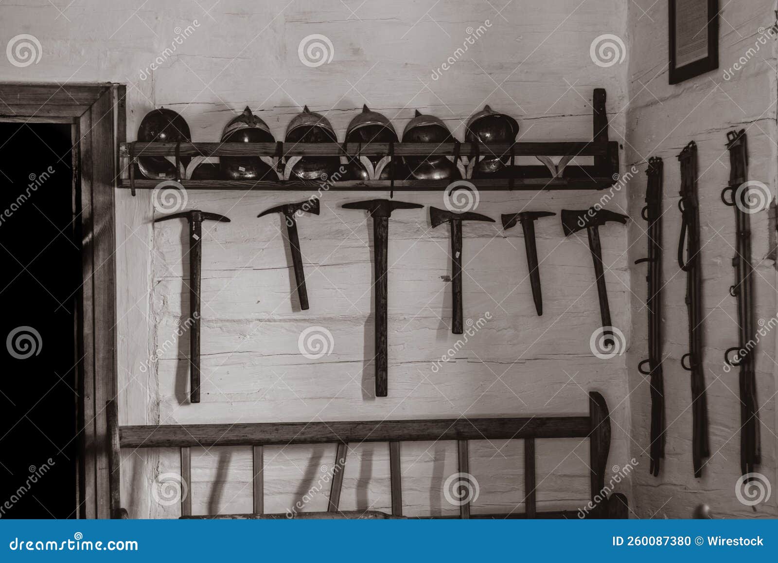 Hammers and Carpenter Tools Hung on a Wall Stock Photo - Image of work ...