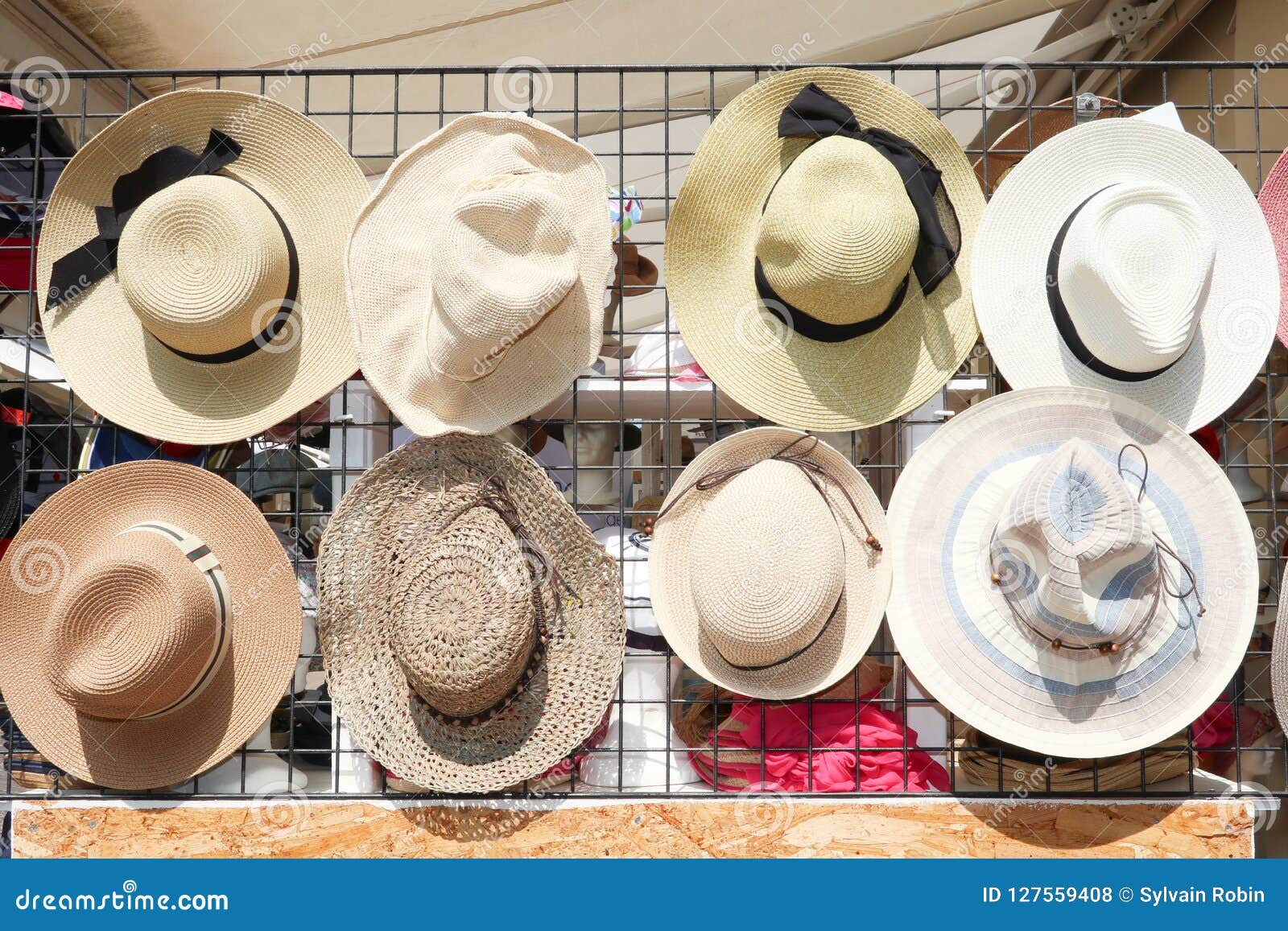 Hats and Many of Hat Stacks in the Shop Stock Photo - Image of design ...