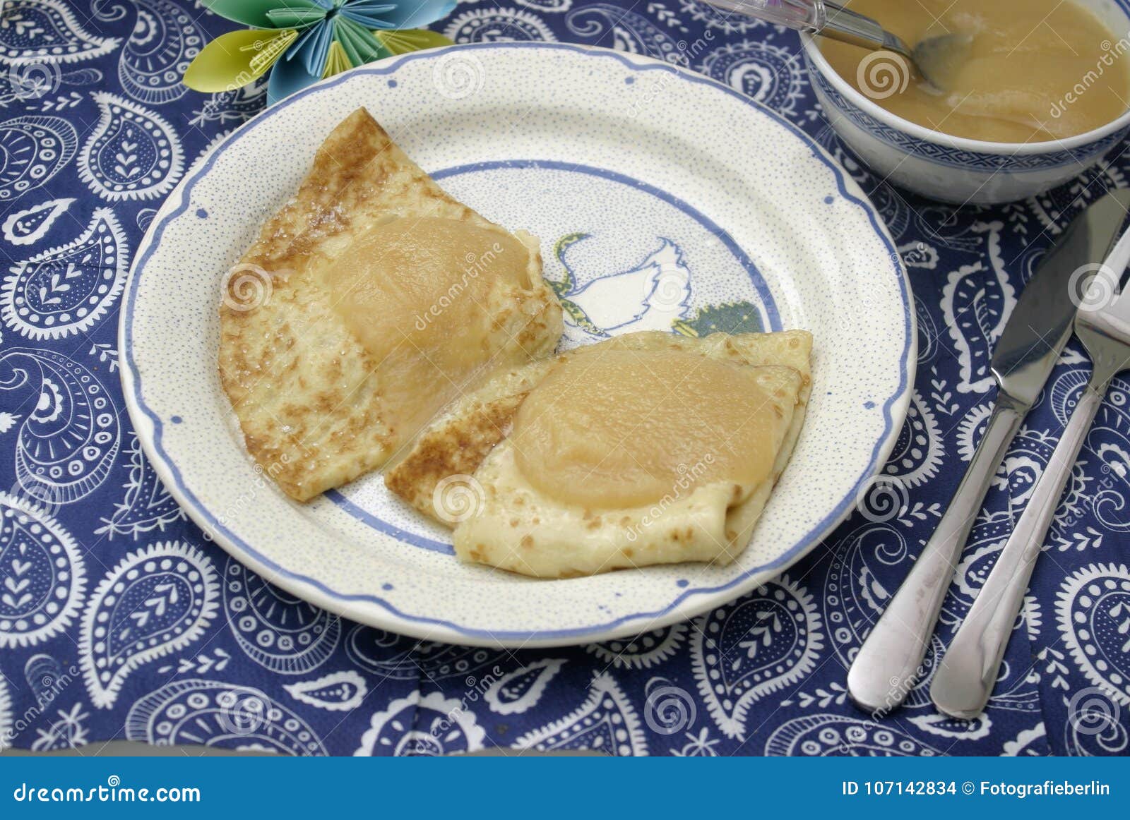 Pan cakes stock photo. Image of food, bakery, puree - 107142834