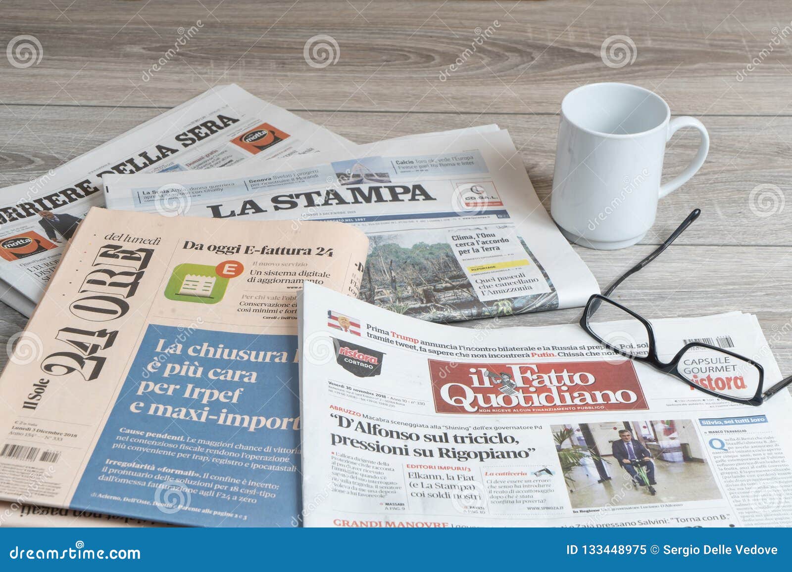 Some italian newspapers editorial image. Image of advertisement - 133448975