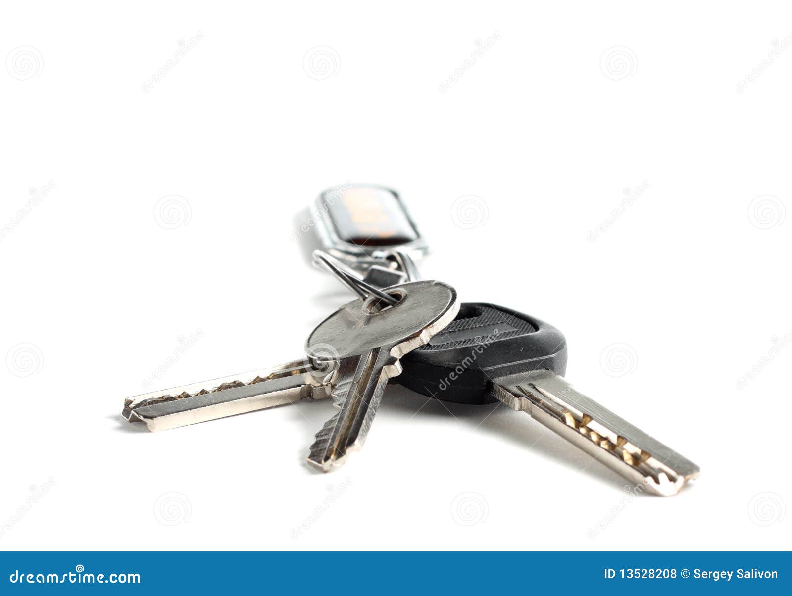 Some Keys on the White Background Stock Photo - Image of security ...
