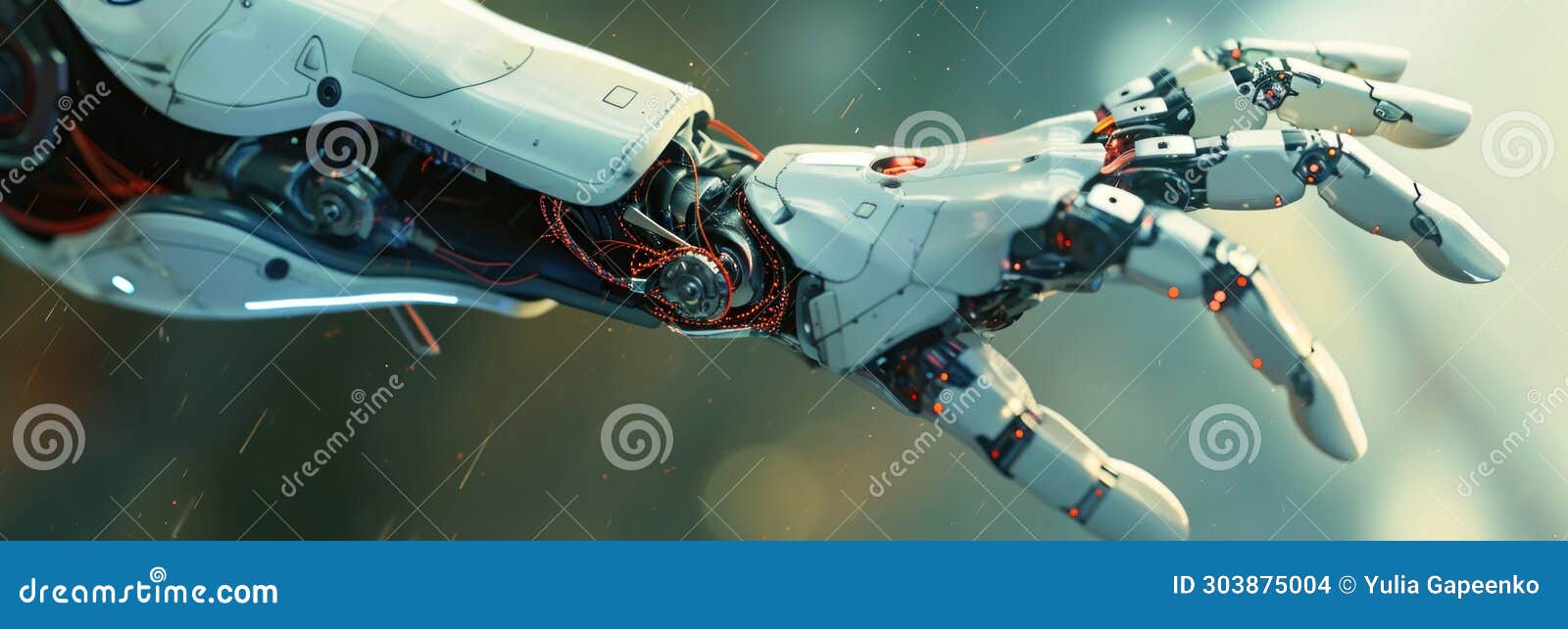 Some Kind of Robot Reaching Out for Hand Stock Photo - Image of grasp ...