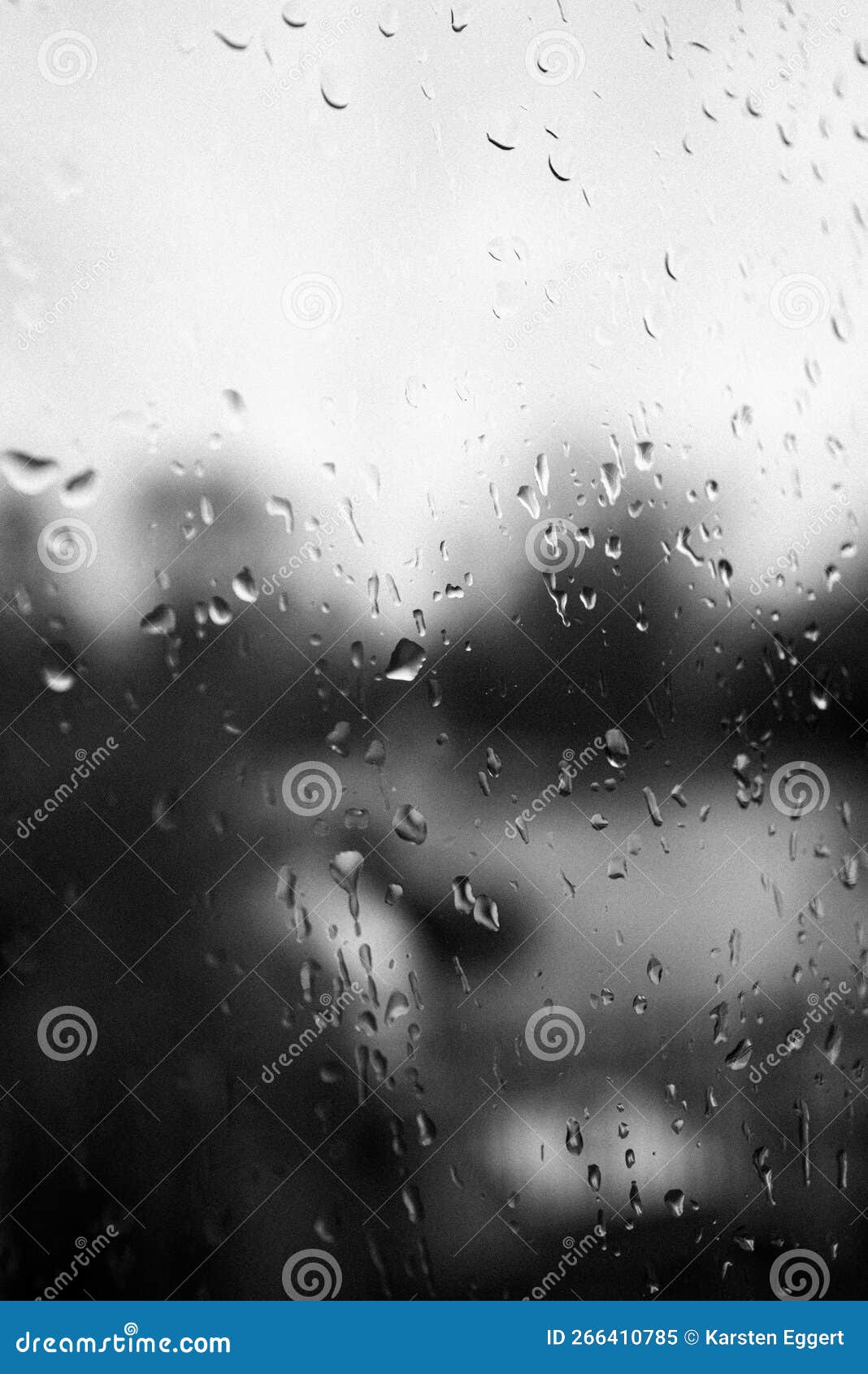 Some Large Raindrops are on a Window Pane Stock Image - Image of nature ...