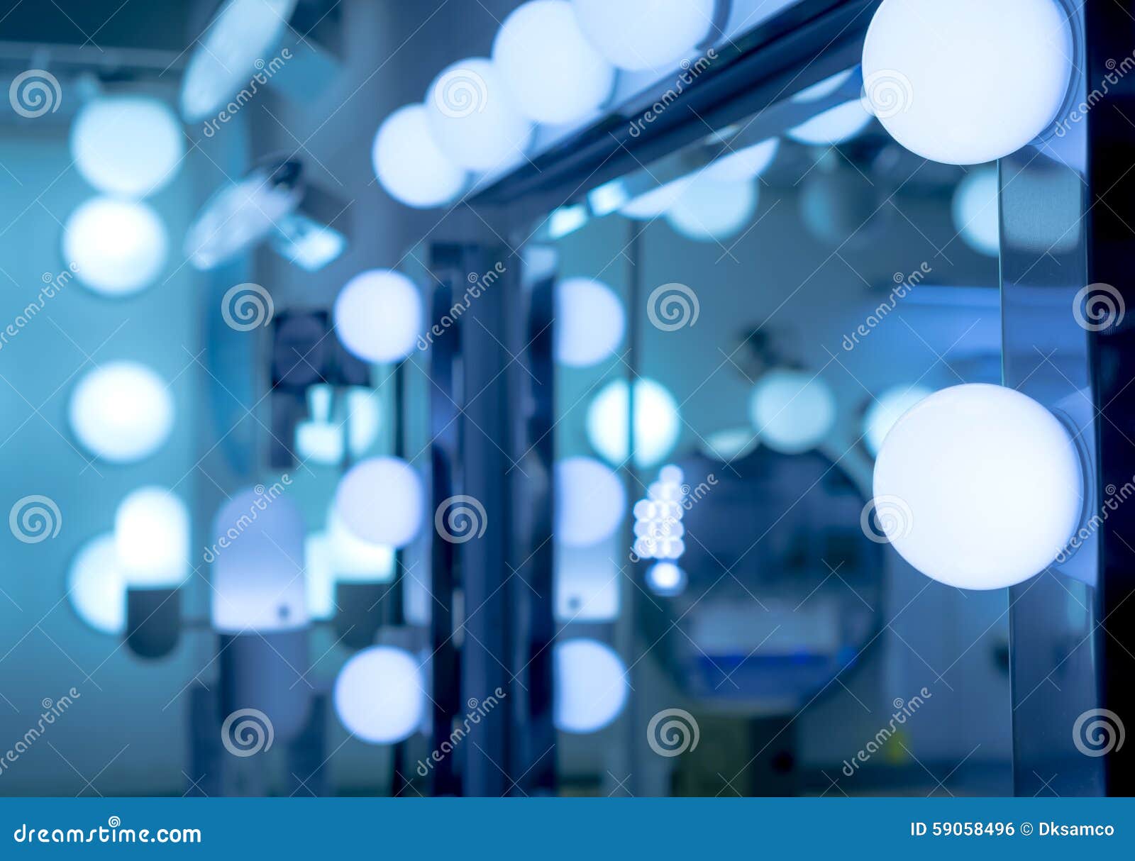 Some Led Lamps Blue Light Science and Technology Background Stock Photo ...