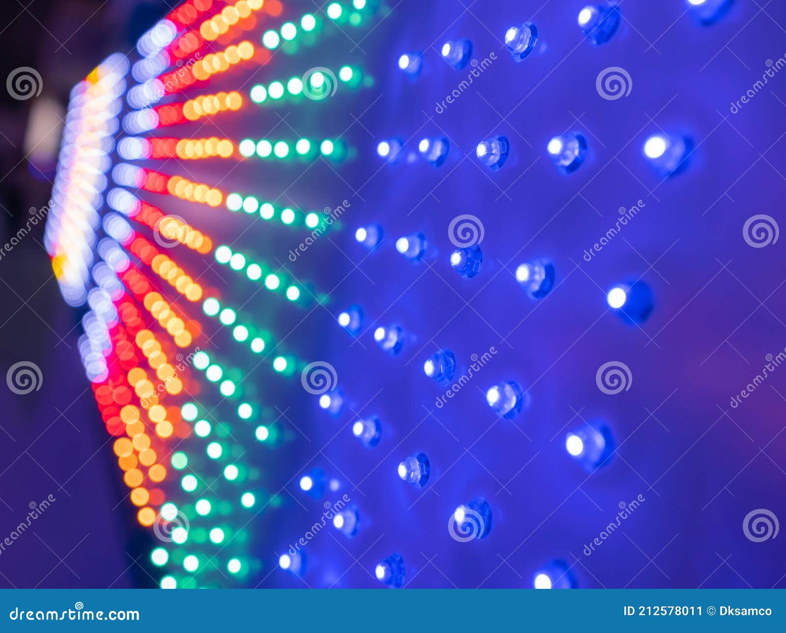 Some Led Lamps Blue Light Science and Technology Background Stock Image ...