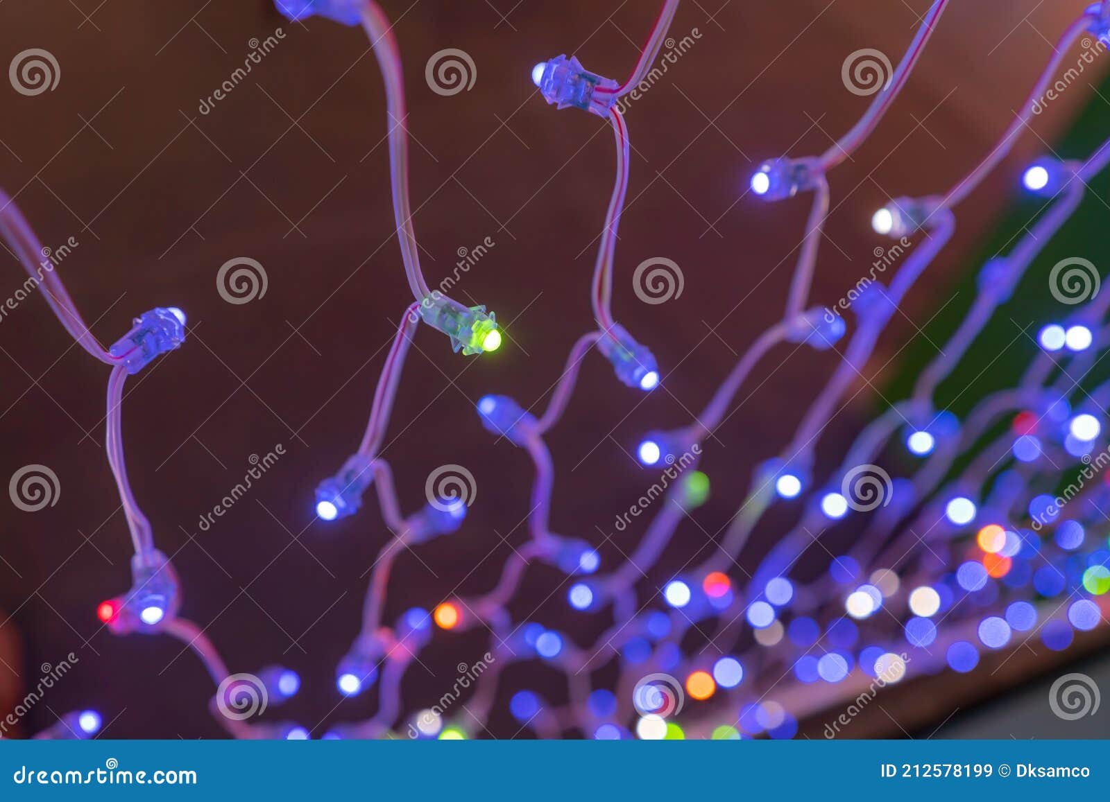 Some Led Lamps Blue Light Science and Technology Background Stock Image ...