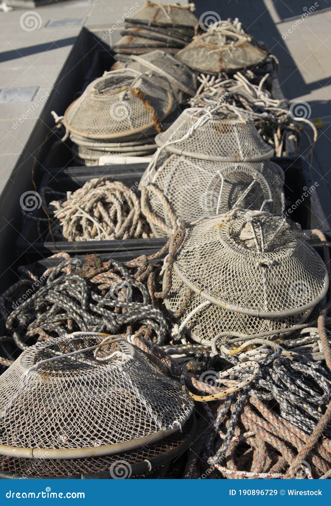 Ropes, Nets And Handcrafted Fishing Traps For The Octopus, Lobsters And ...