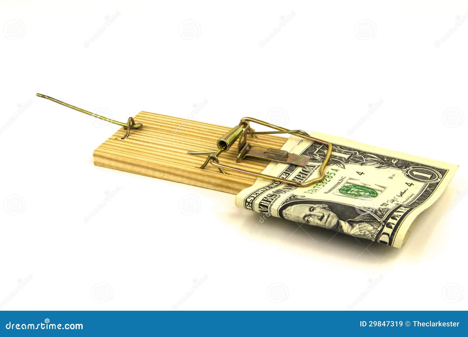 Money Trapped in a Mouse Trap Stock Image - Image of prosperity ...