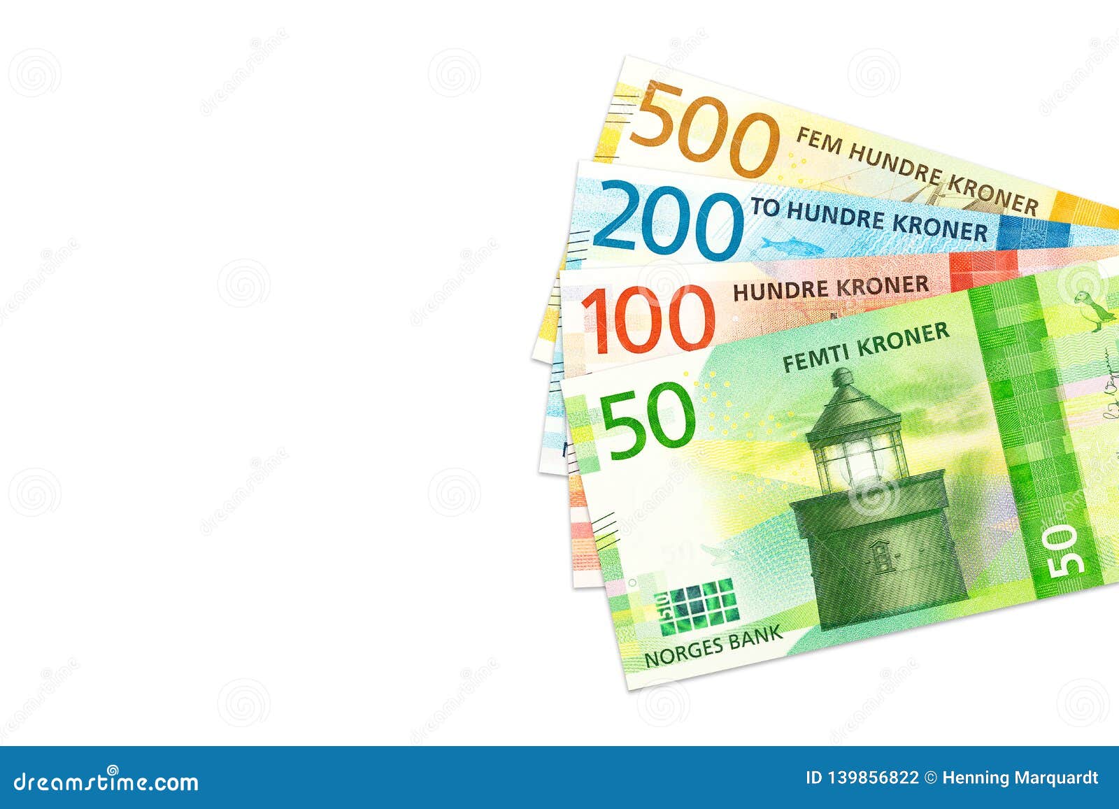 Some New Norwegian Krone Bank Notes with Copy Space Stock Photo - Image ...
