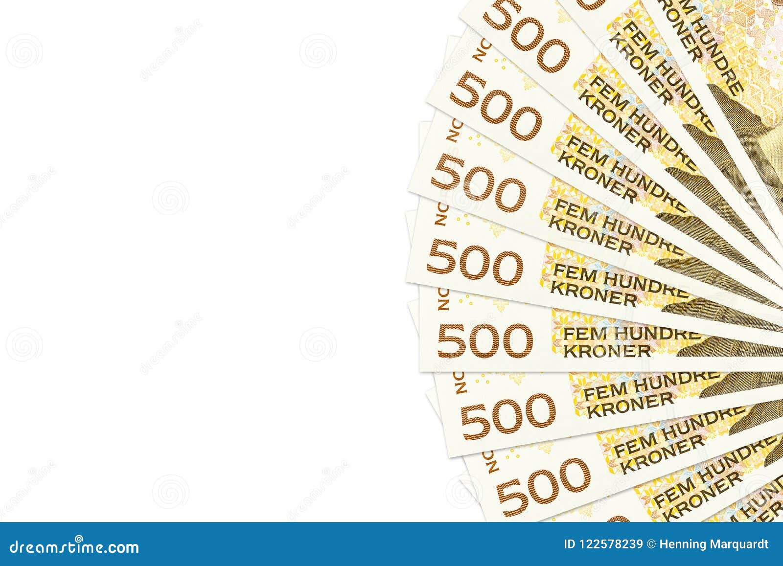 Some 500 Norwegian Krone Banknotes Stock Image - Image of cash, finance ...