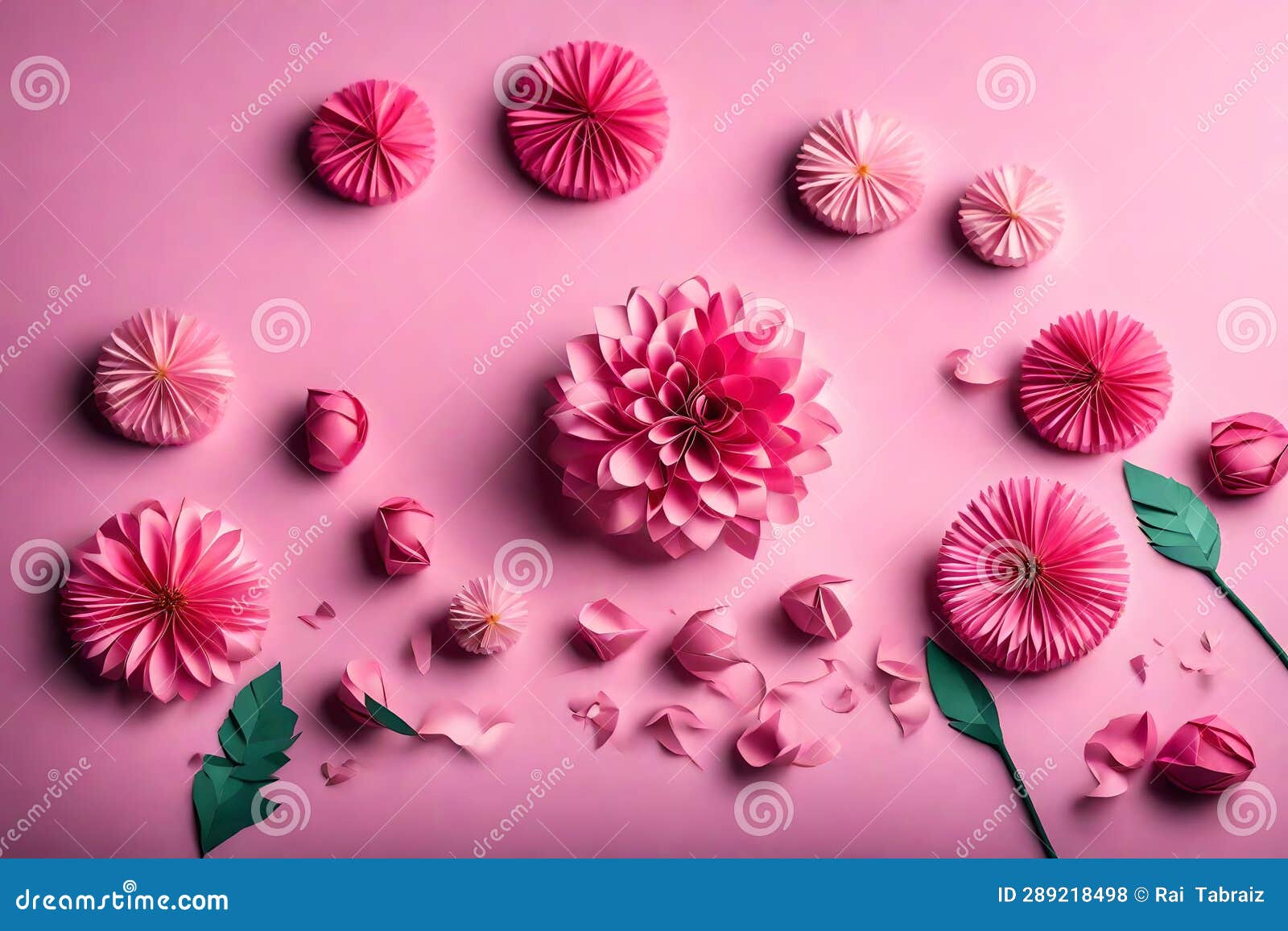 Some Oink Color Flowers with Background Stock Illustration ...