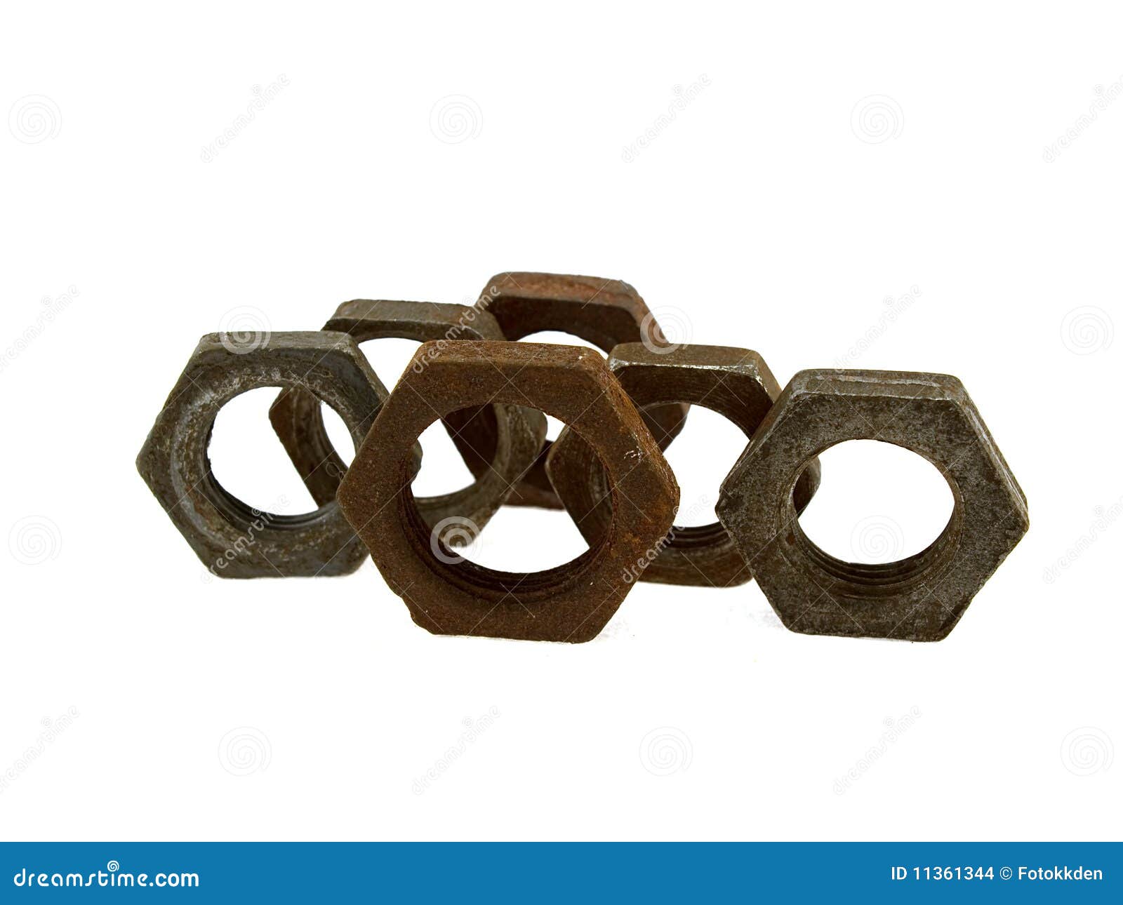 Some old rusty steel nuts stock photo. Image of junkyard - 11361344