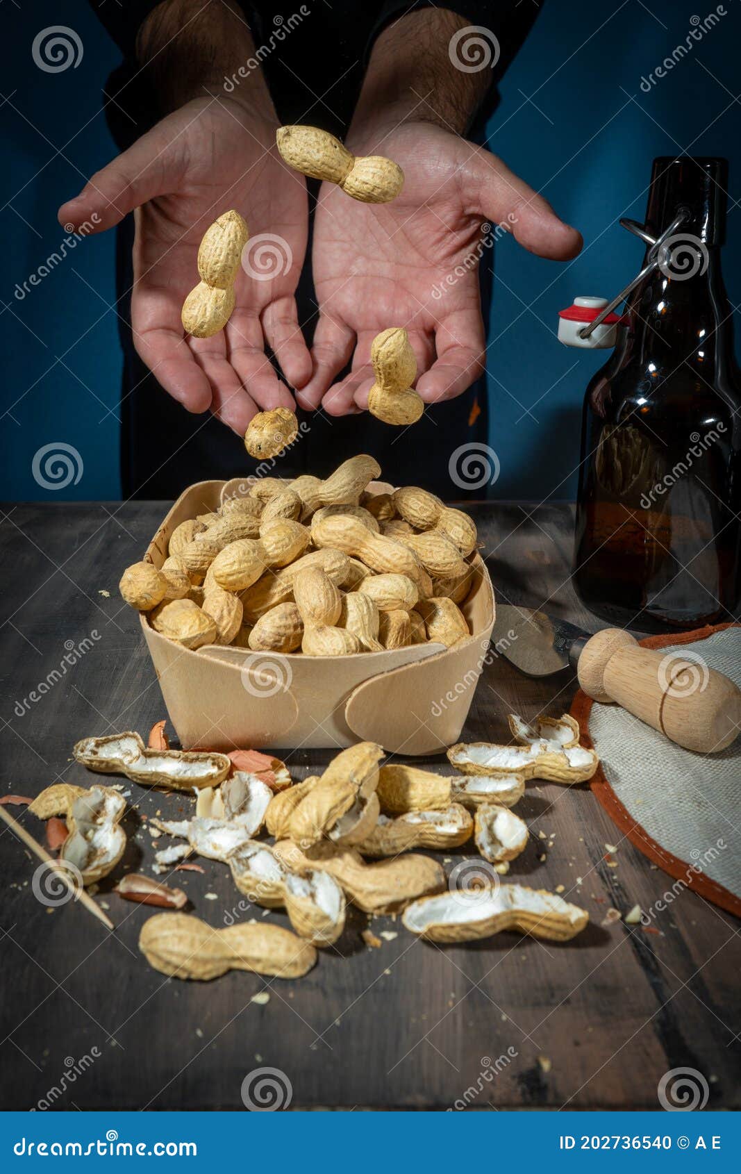 Some Delicious Peanuts Ready To Eat Now Stock Photo - Image of peanut ...