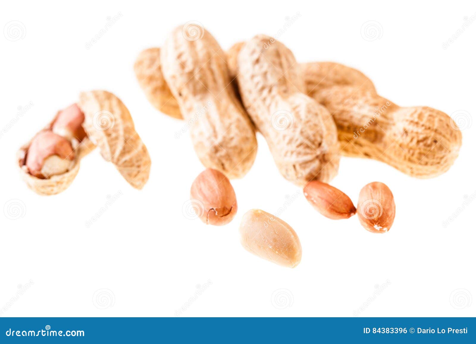 Some peanuts over white stock photo. Image of peanut - 84383396