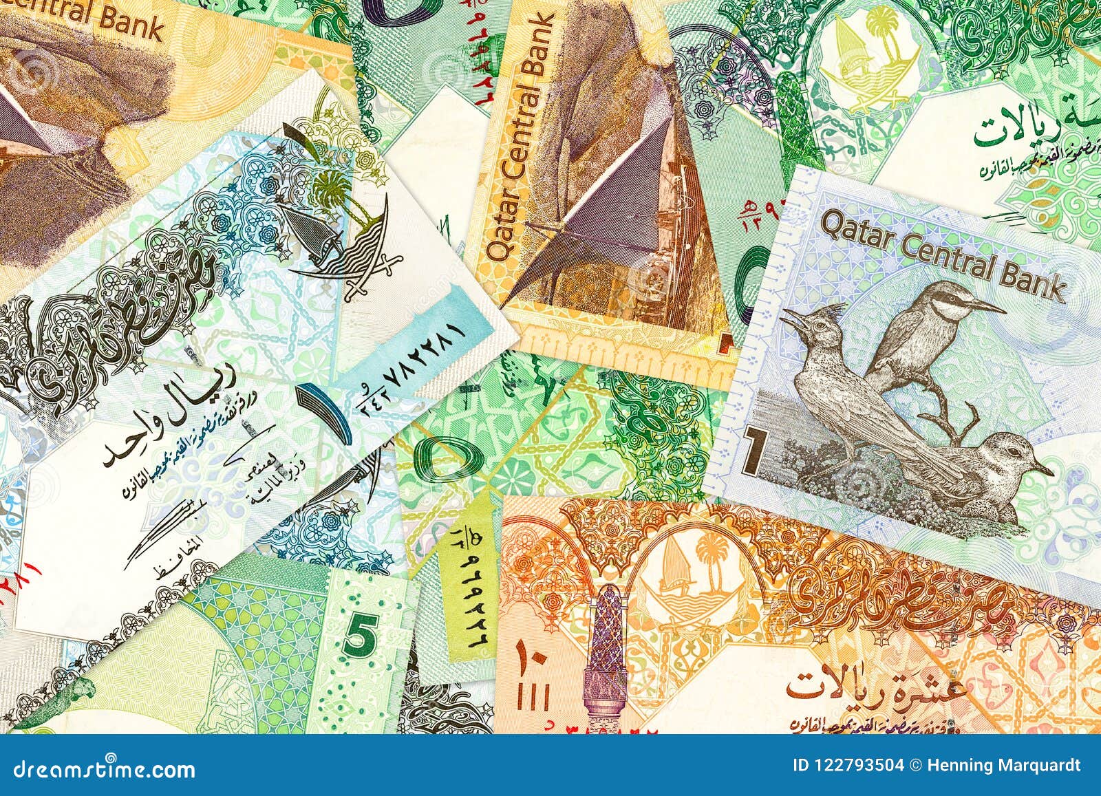 New 5 Qatari Riyal Banknote Stock Image | CartoonDealer.com #216542767