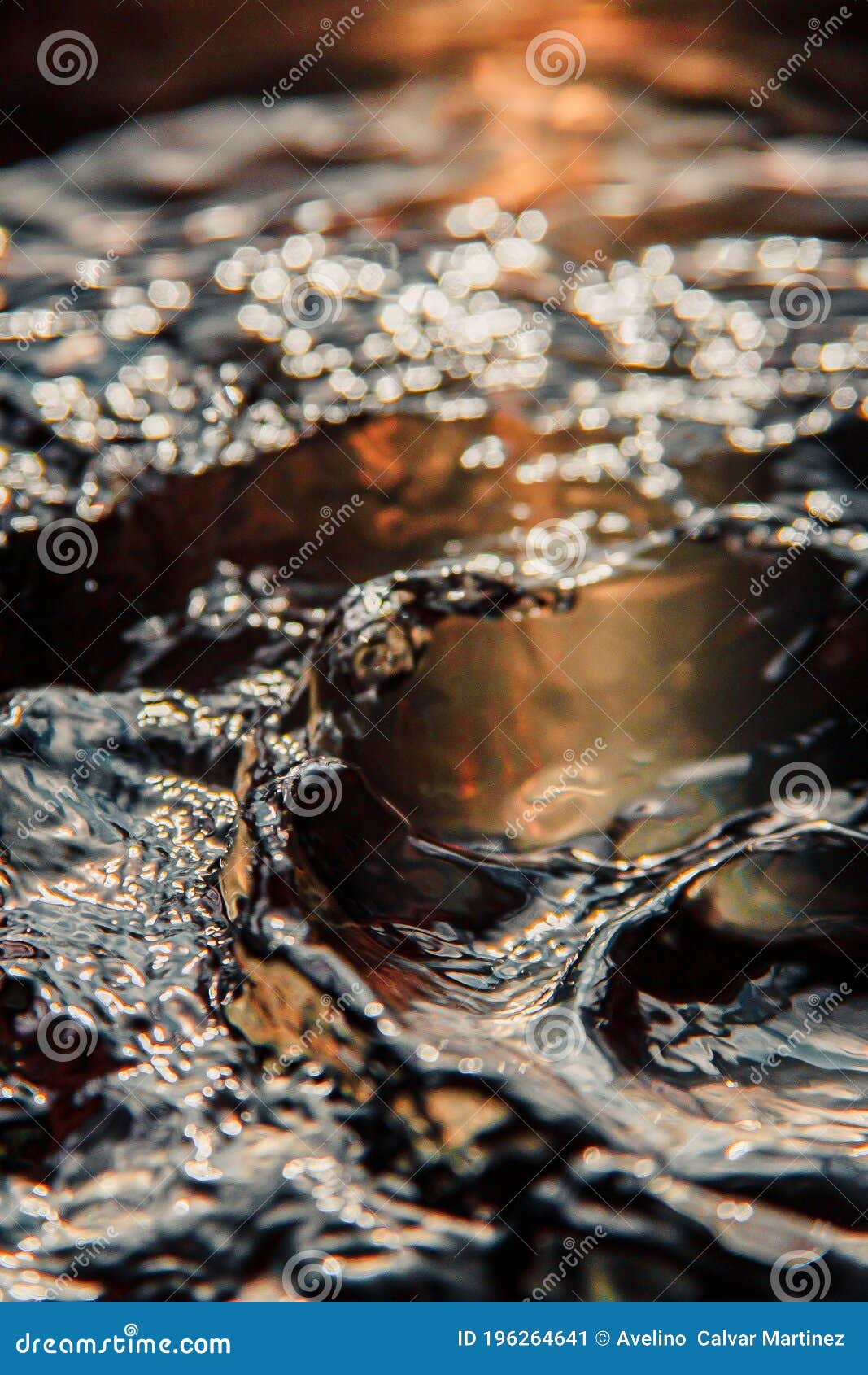 Some Relaxing Time Stopped Water Background in Red and Black Tones with ...