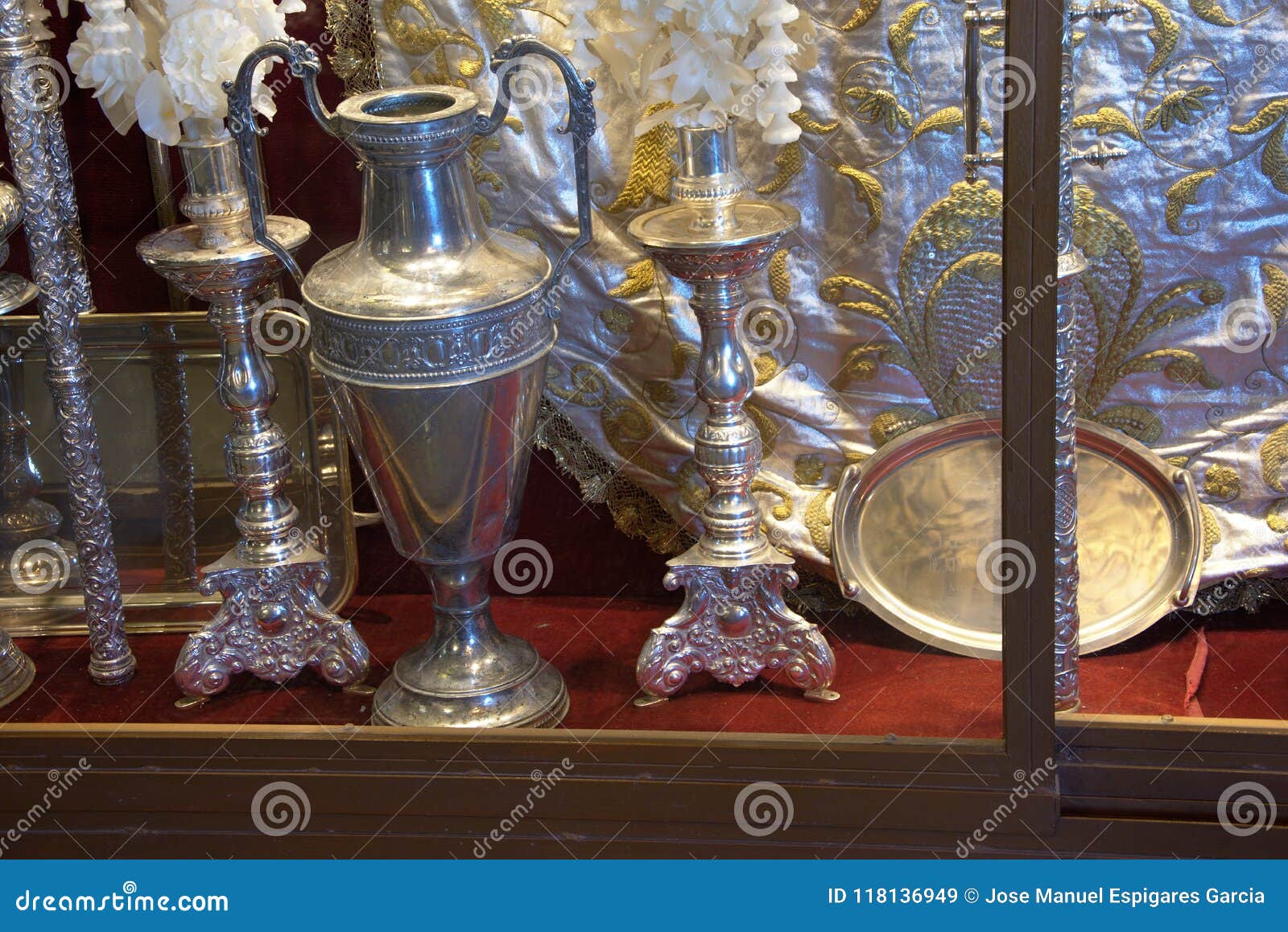 Silver Objects of a Religious Intention 2 Stock Image - Image of ...